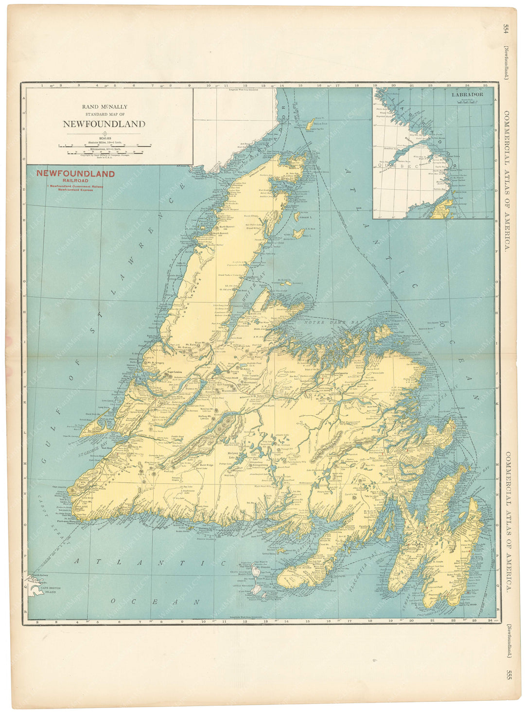 Newfoundland 1925 – WardMaps LLC