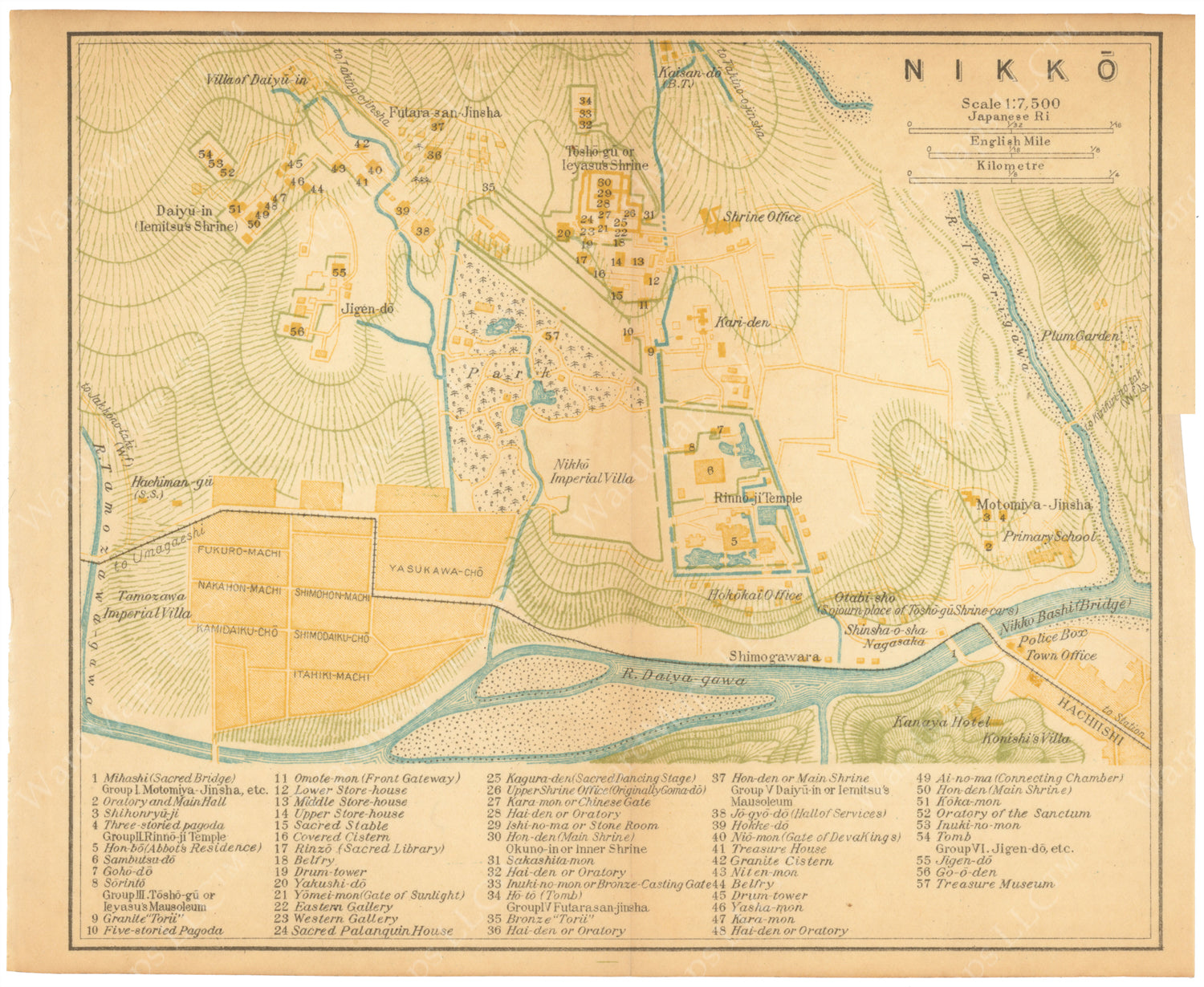 Nikko, Japan 1933 – WardMaps LLC