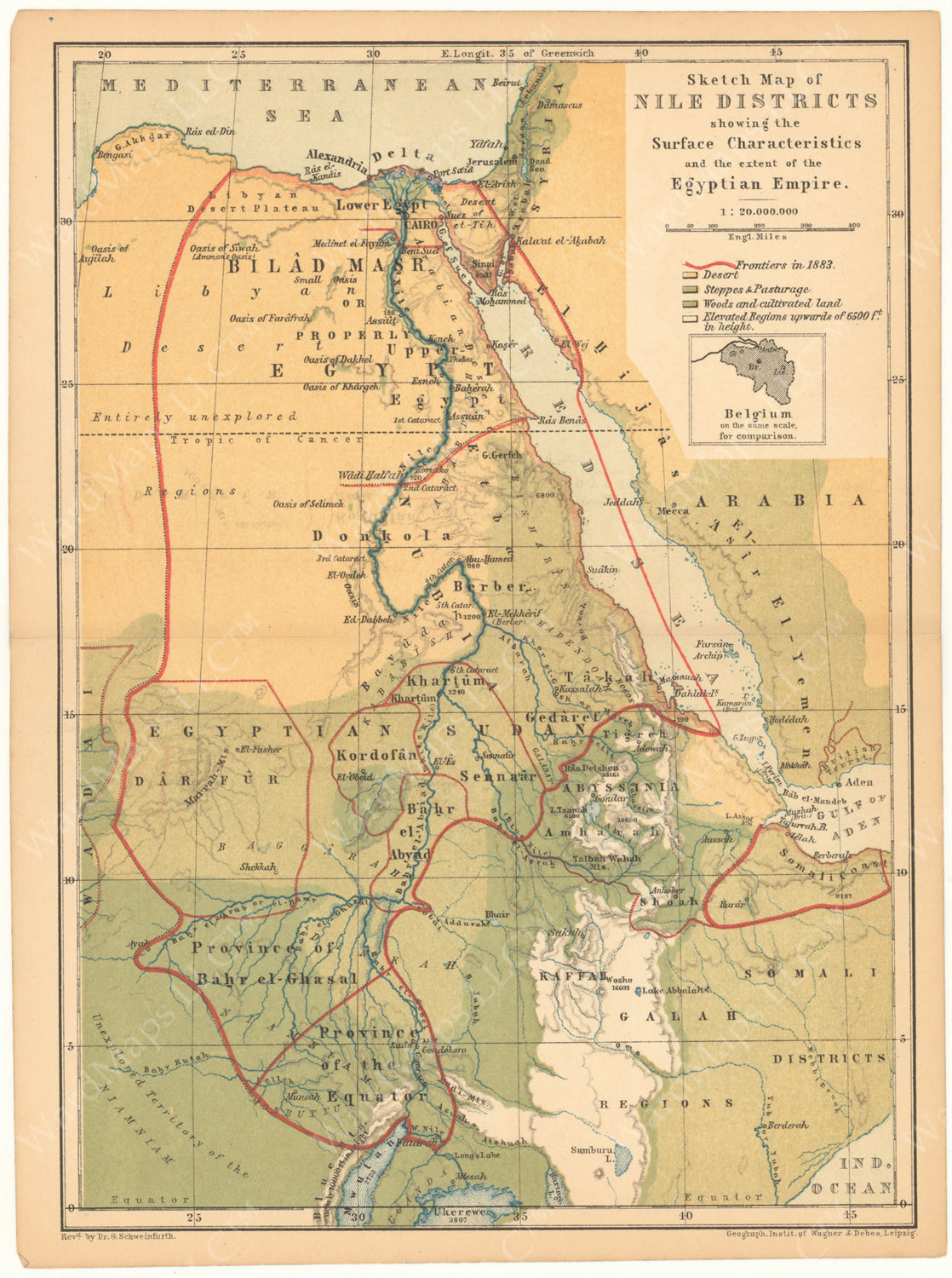 Egypt 1885 – WardMaps LLC