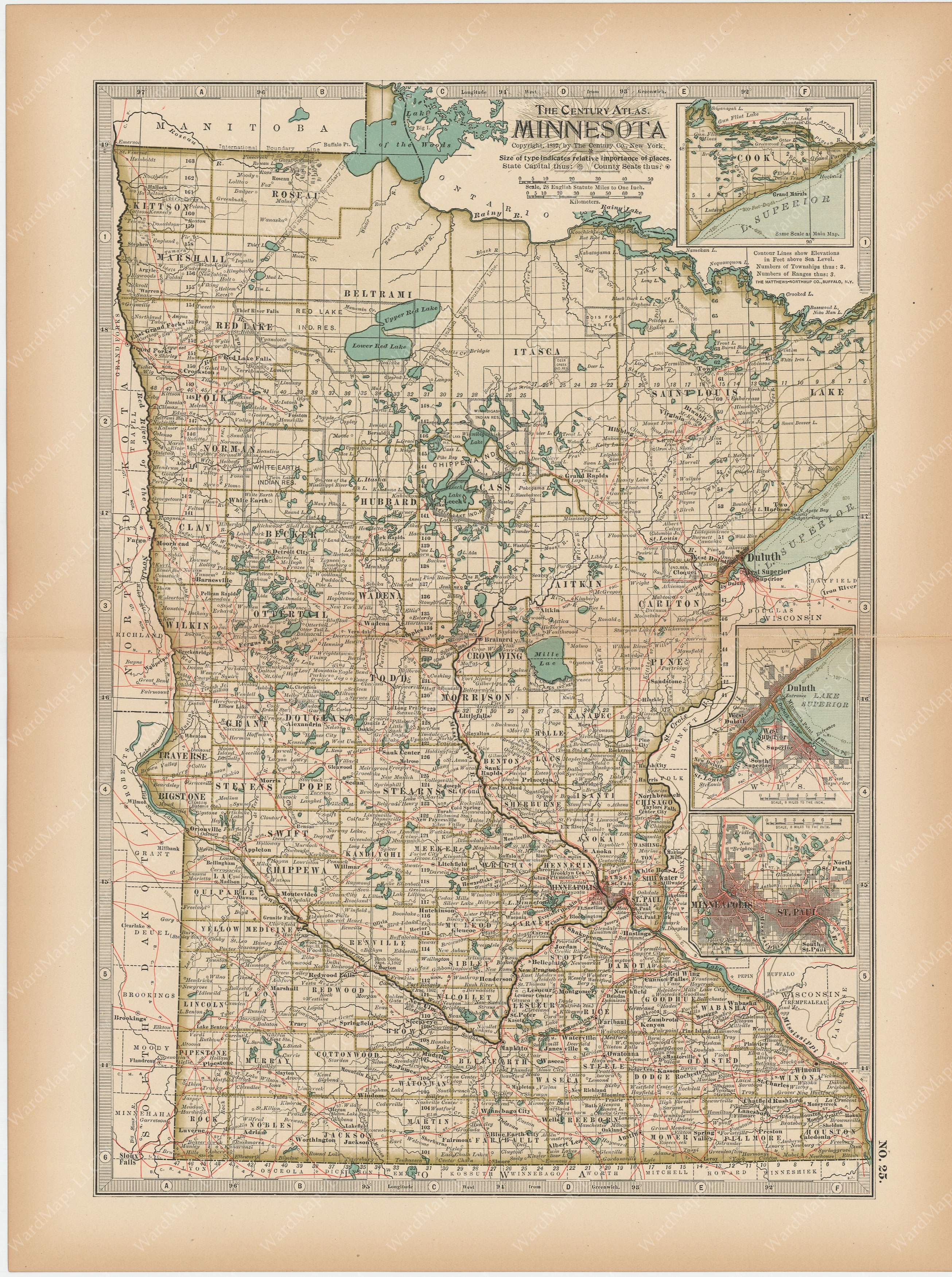 Minnesota 1897 – WardMaps LLC