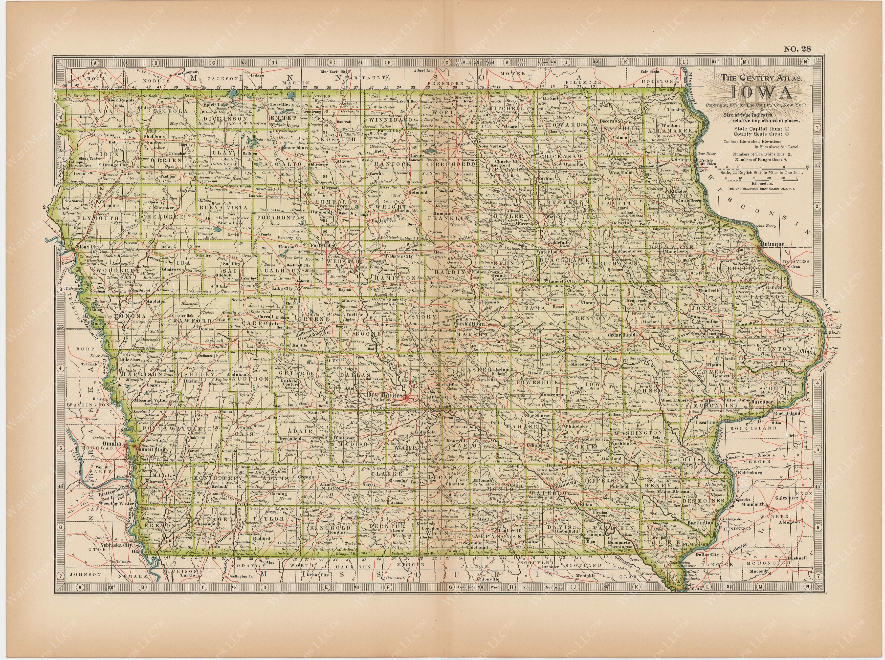 Iowa 1897 – WardMaps LLC