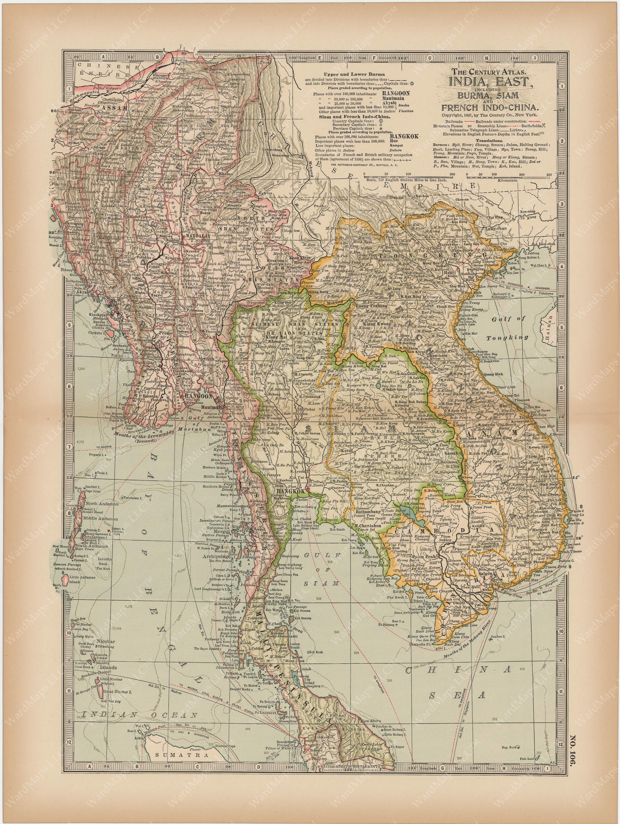 Southeast Asia 1897 – WardMaps LLC