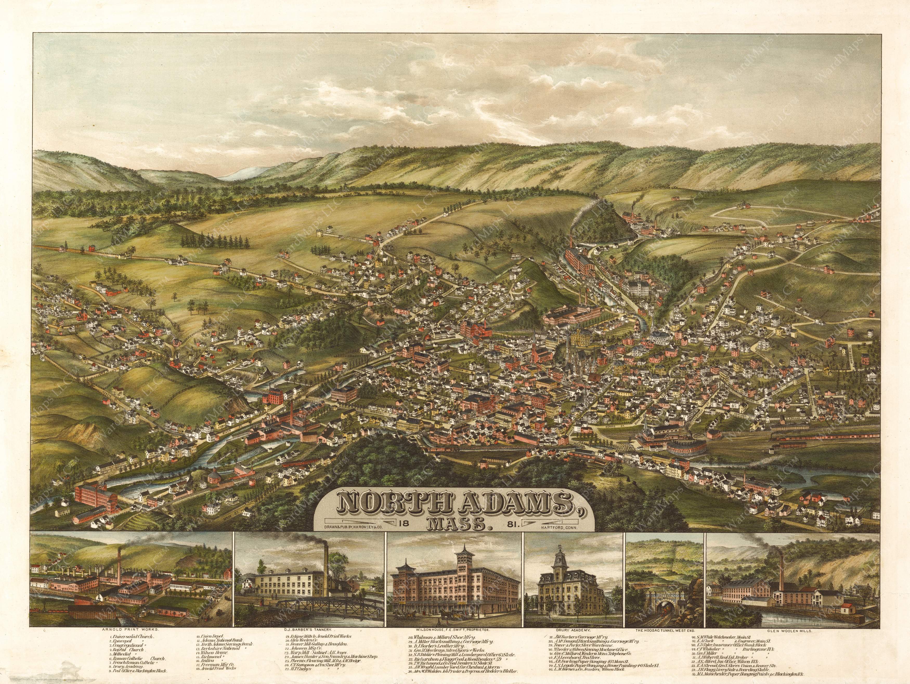 North Adams, Massachusetts 1881 – WardMaps LLC