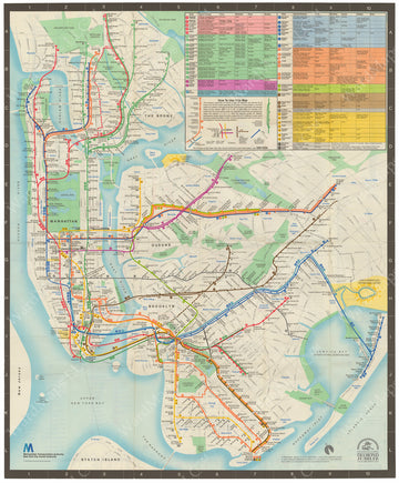 New York City Subway Map 1979 (Diamond Jubilee) – WardMaps LLC