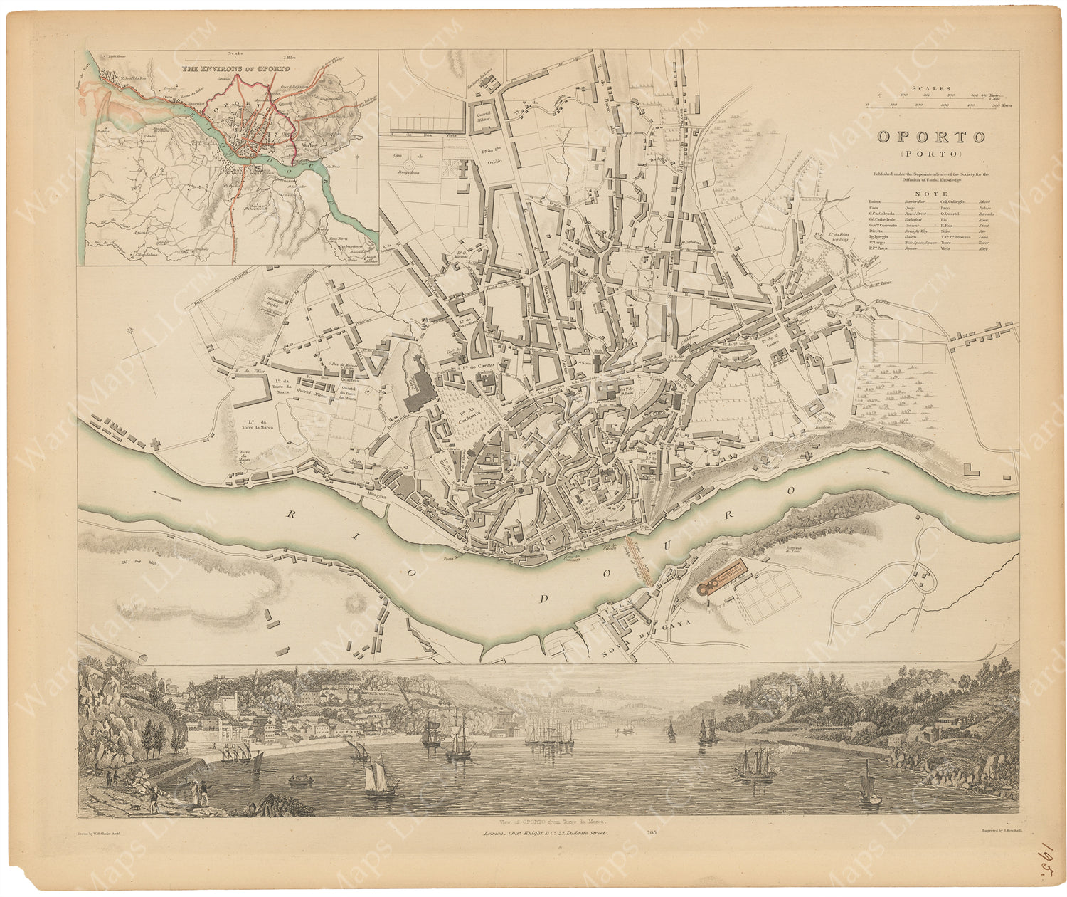 Porto, Portugal 1851 – WardMaps LLC