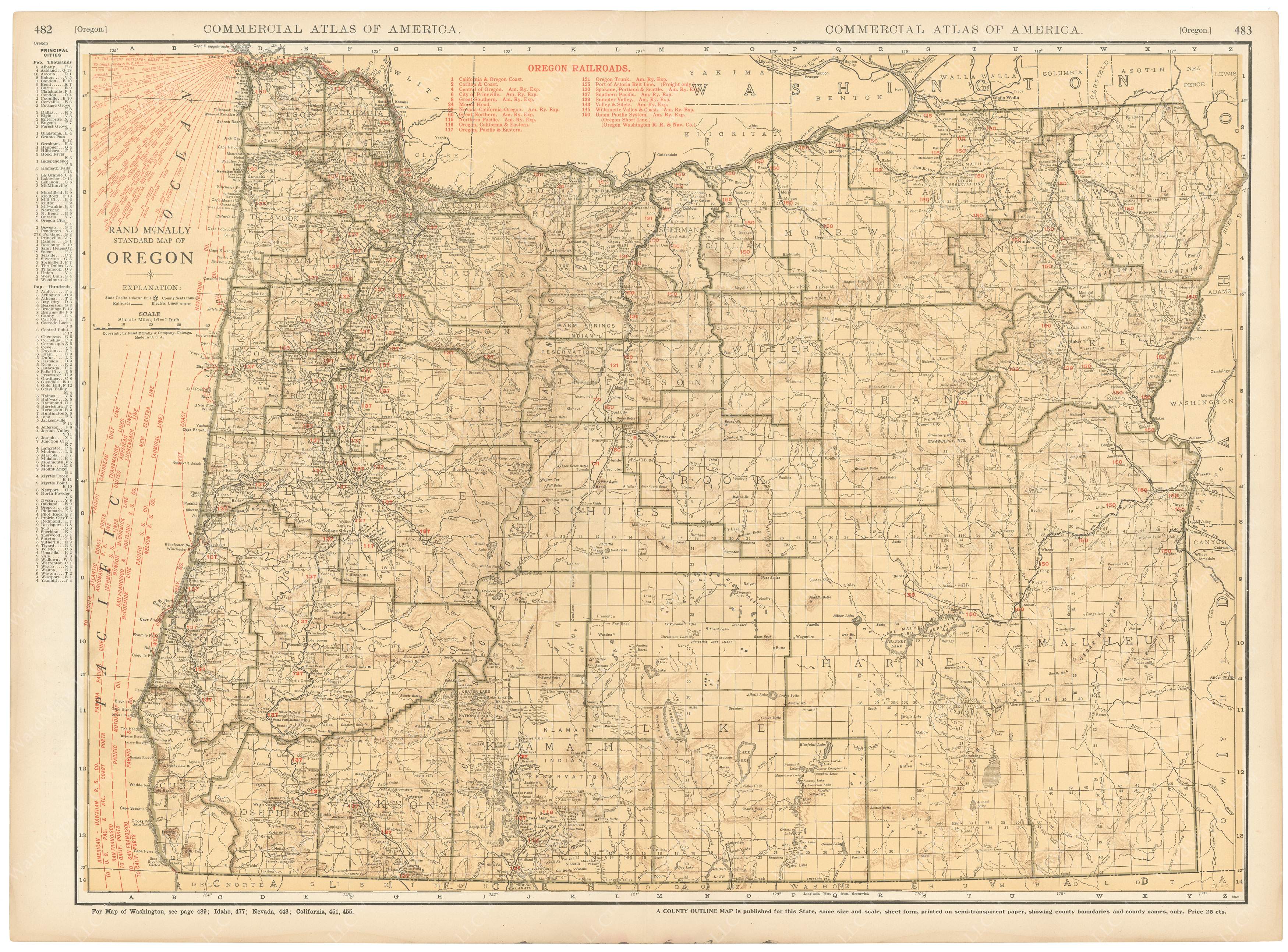 Oregon 1925 – WardMaps LLC