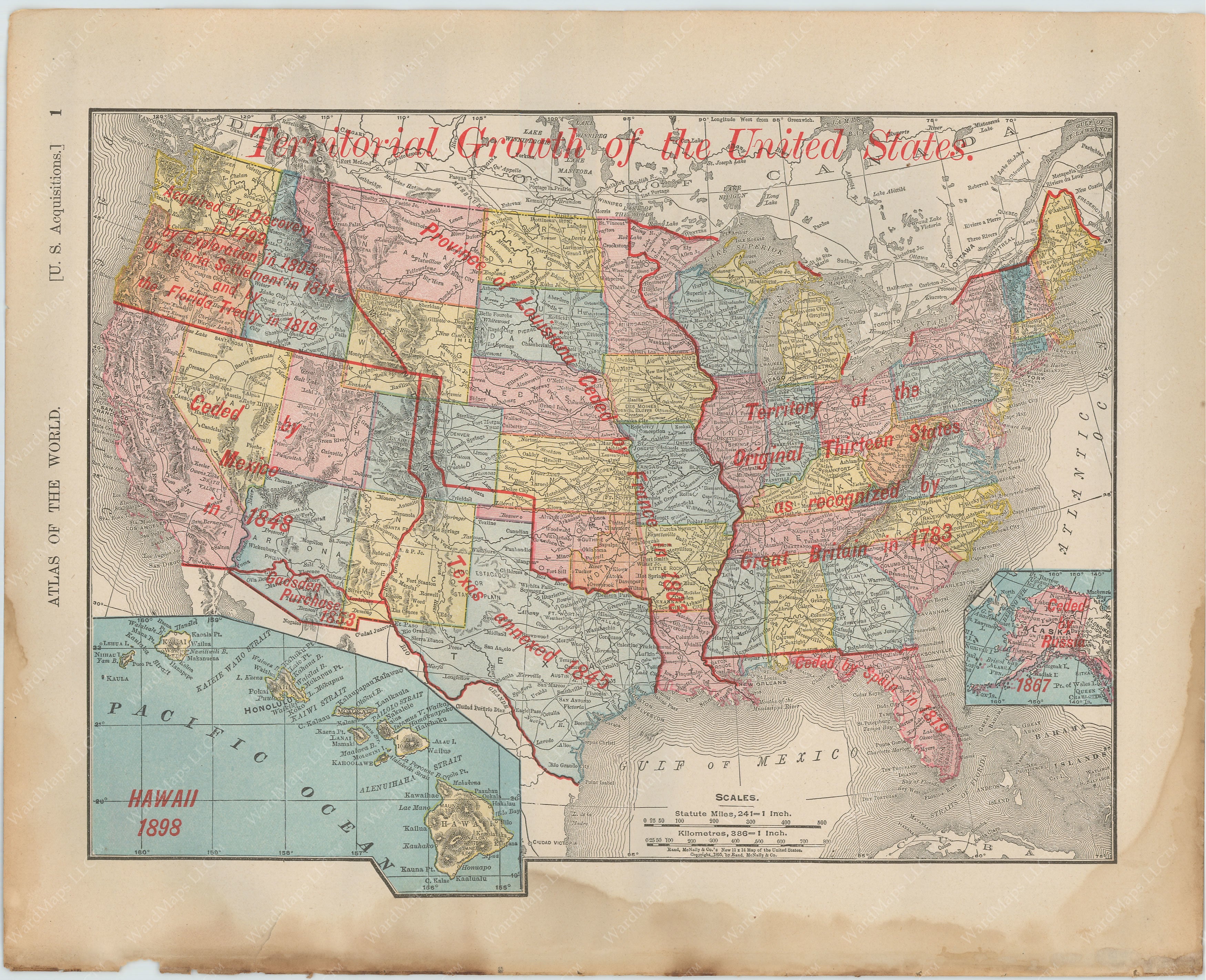 United States 1900: Territorial Growth – WardMaps LLC