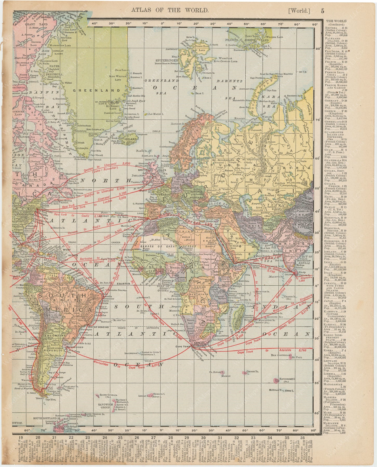 World 1900: The Atlantic – WardMaps LLC