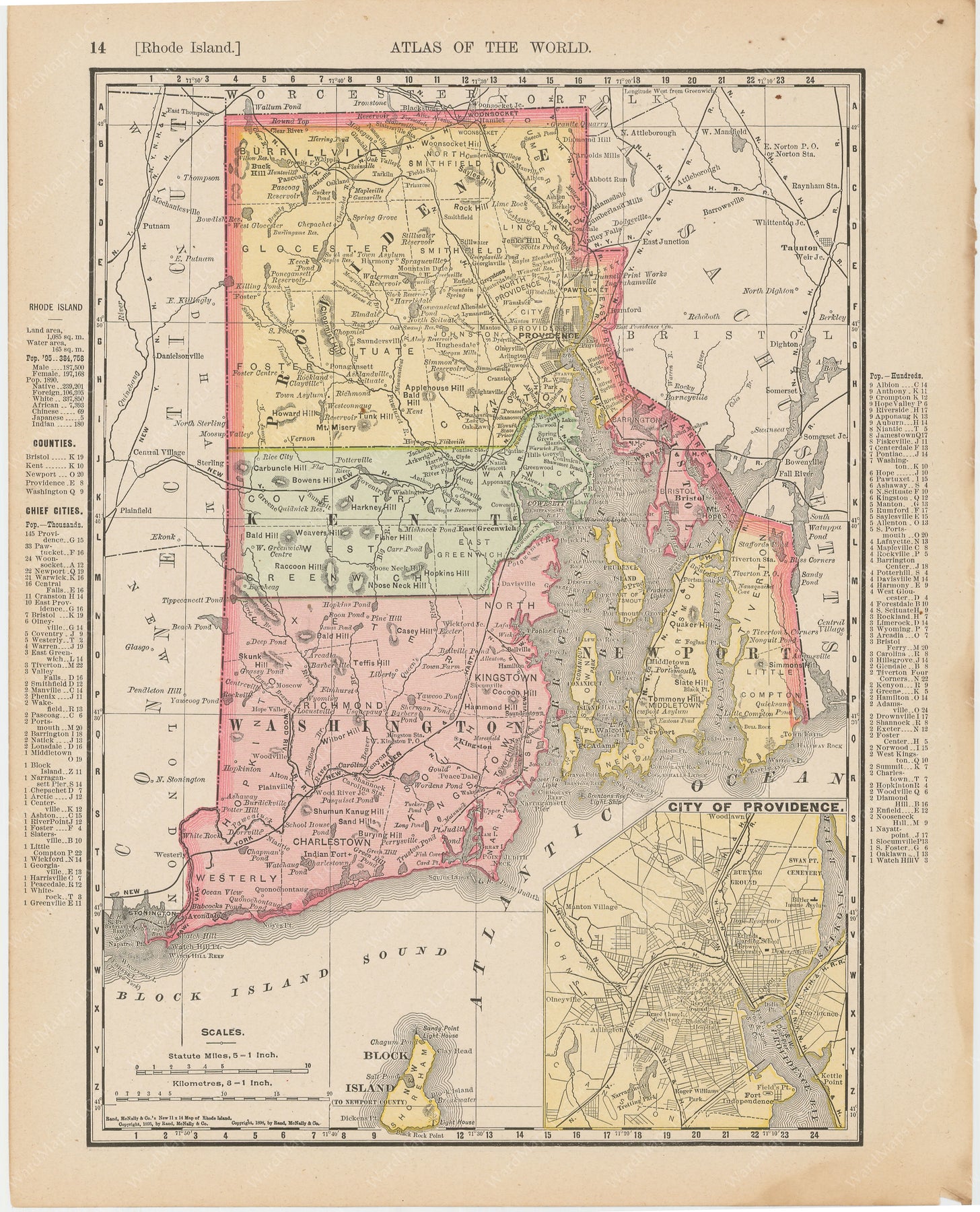 Rhode Island 1900 – WardMaps LLC