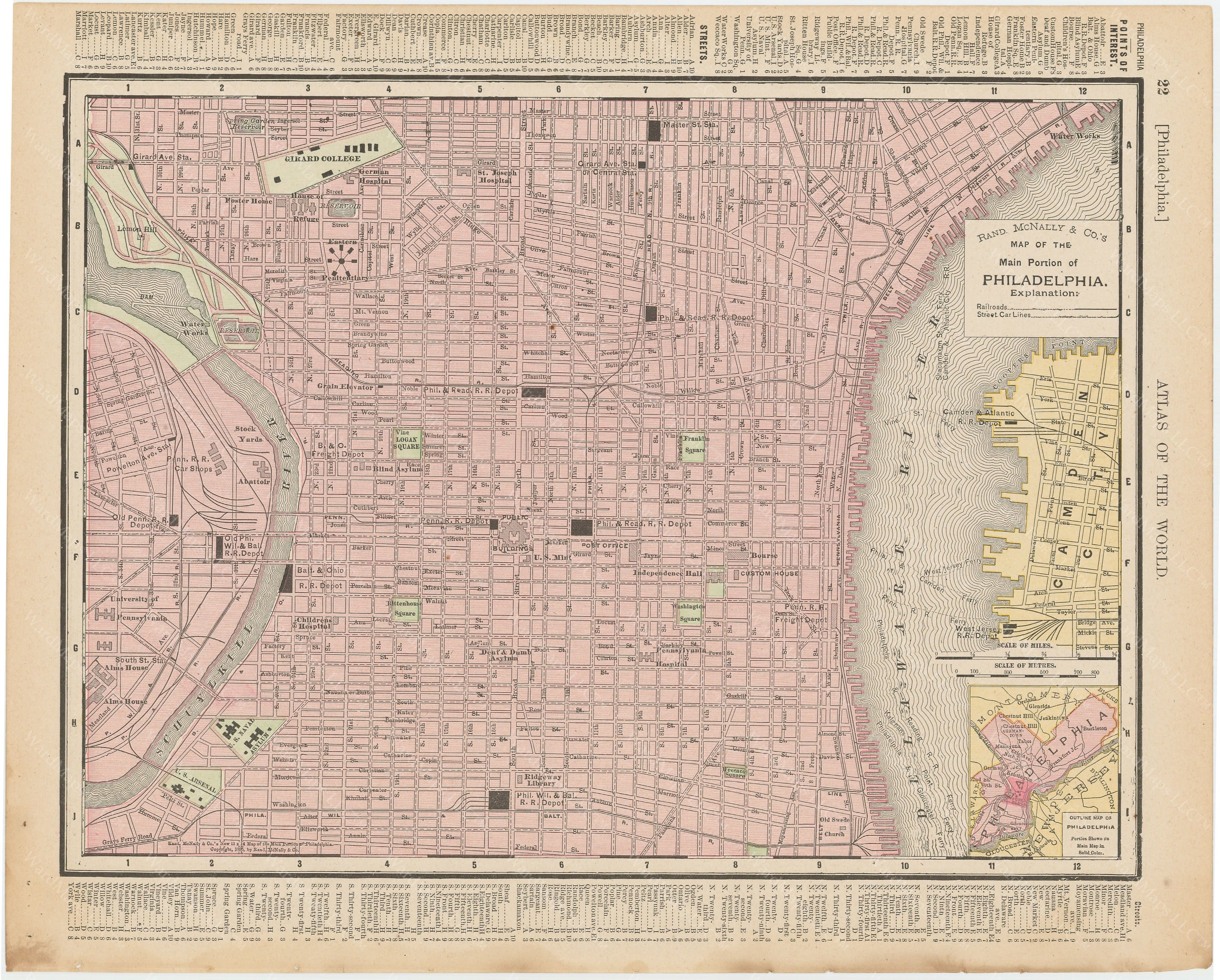 Philadelphia, Pennsylvania 1900 – WardMaps LLC