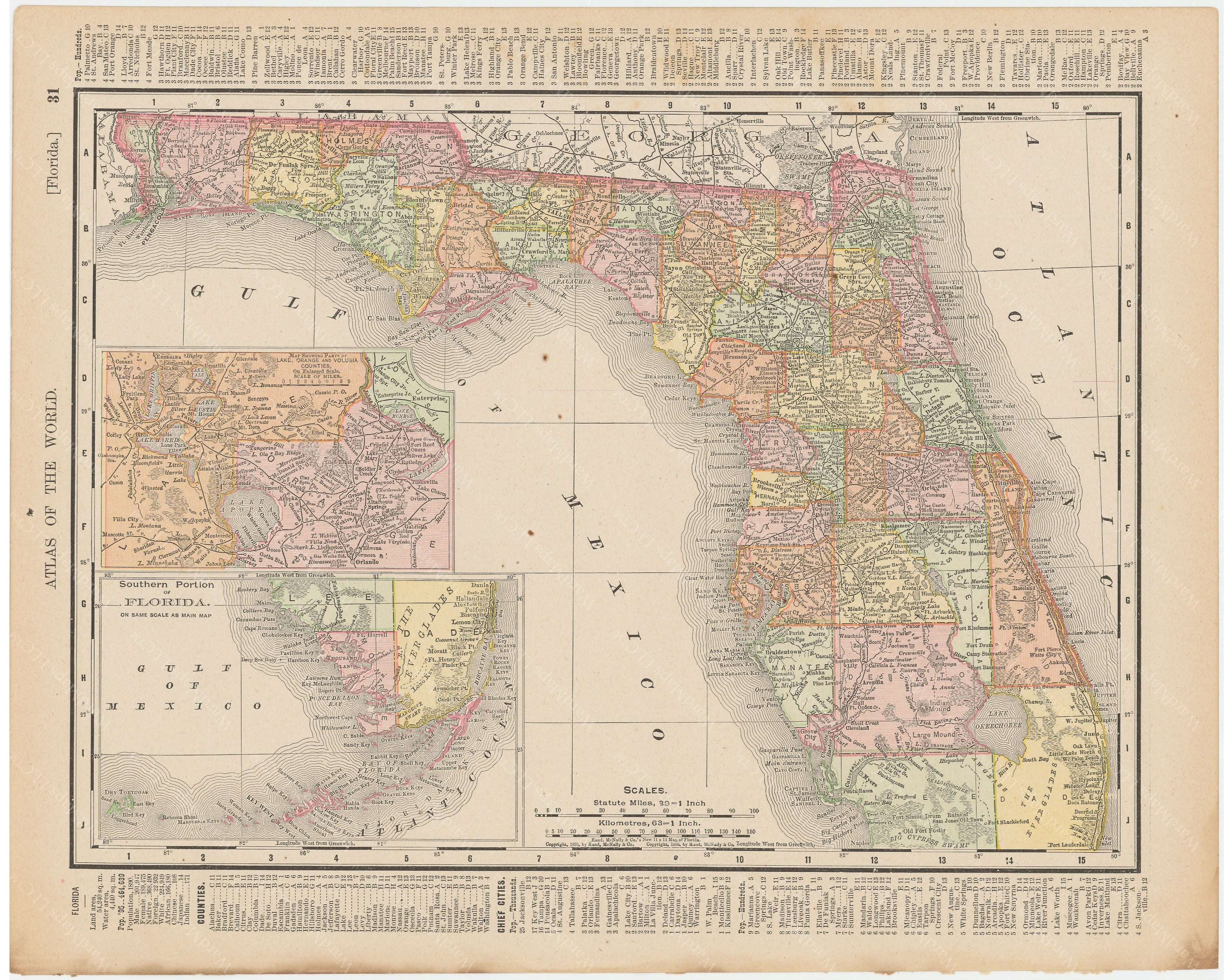 Florida 1900 – WardMaps LLC