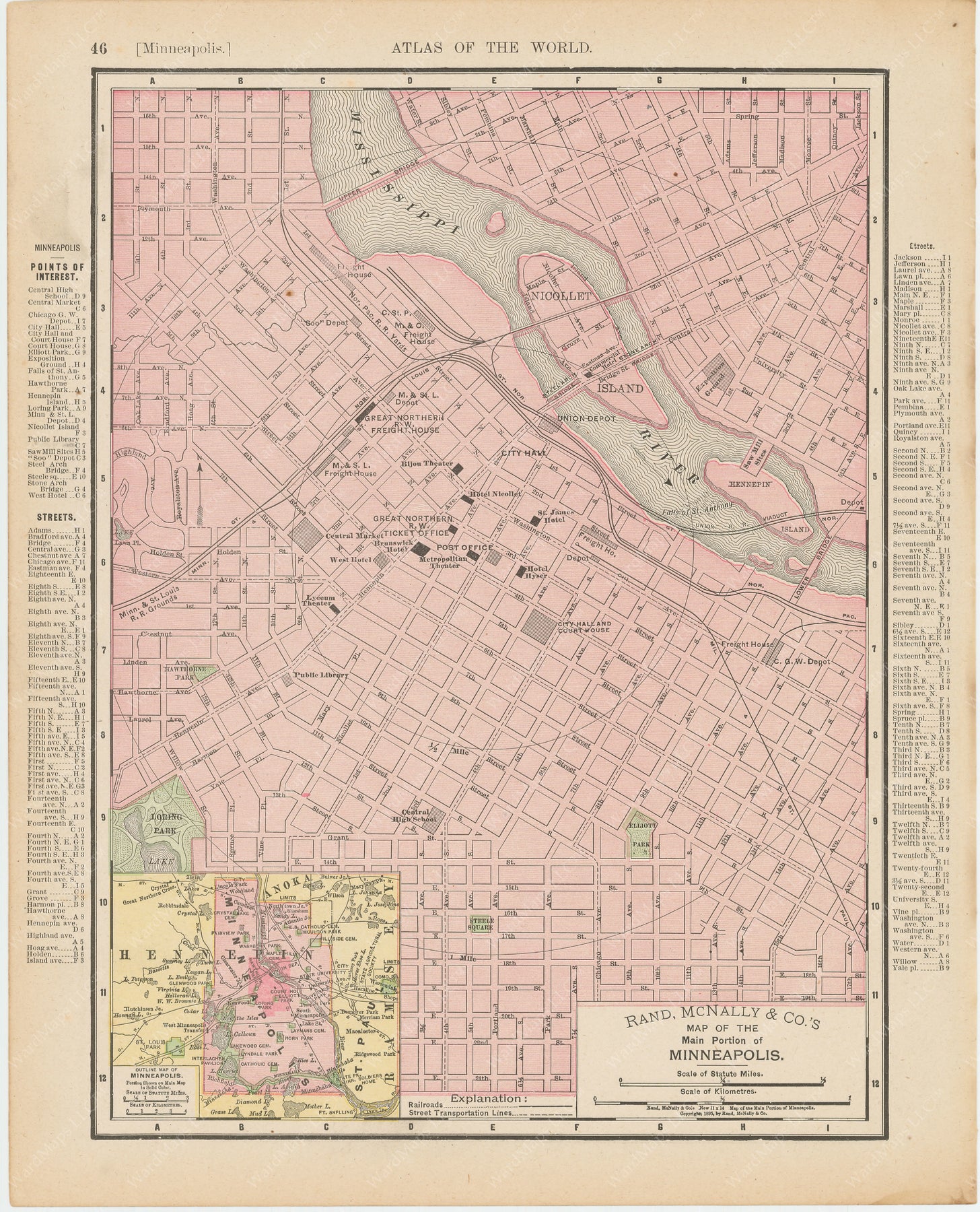 Minneapolis, Minnesota 1900 – WardMaps LLC