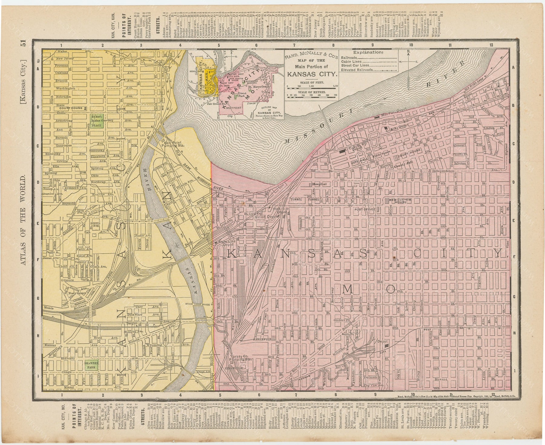 Kansas City, Kansas and Kansas City, Missouri 1900 – WardMaps LLC