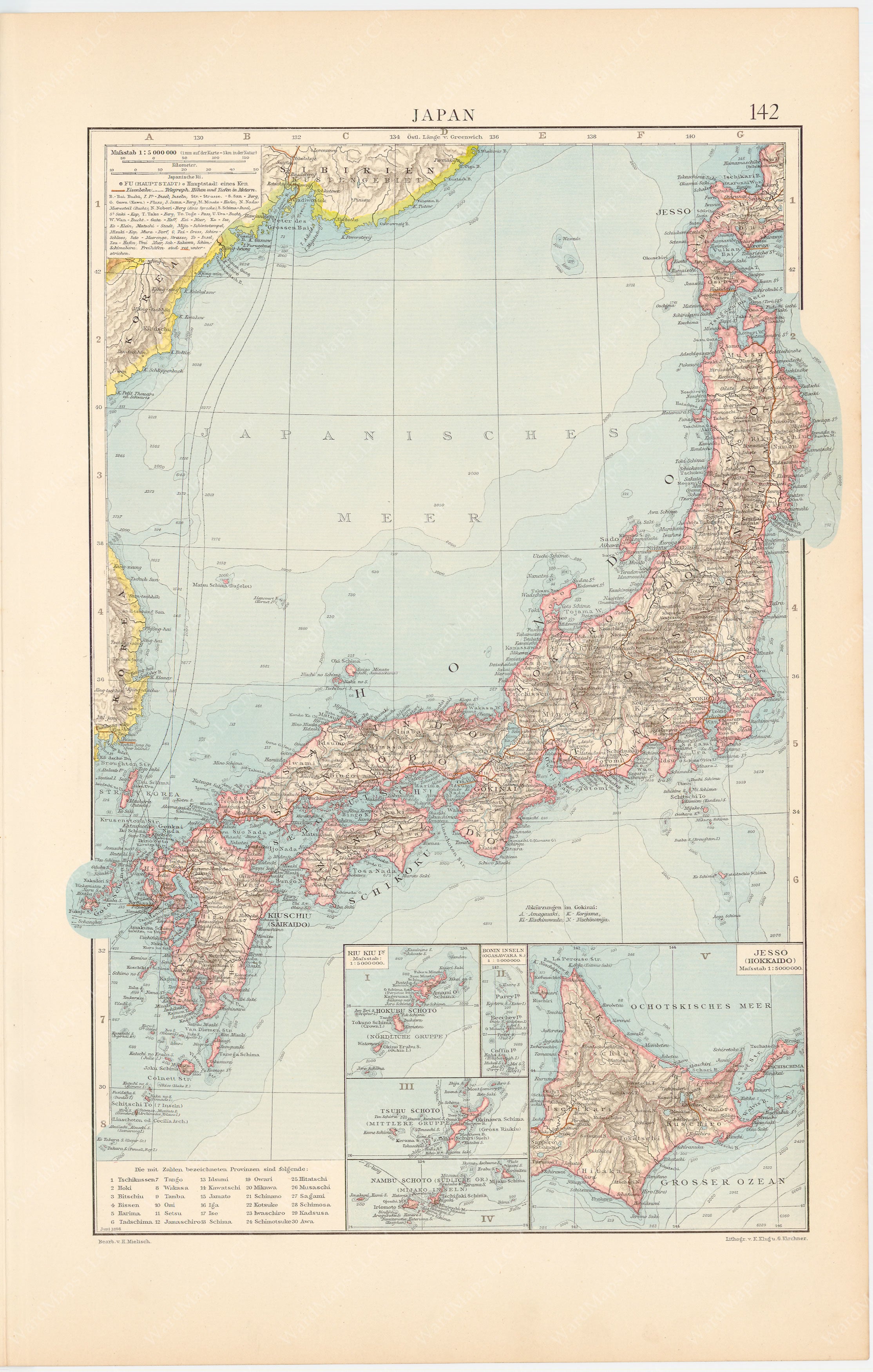Japan 1899 – WardMaps LLC