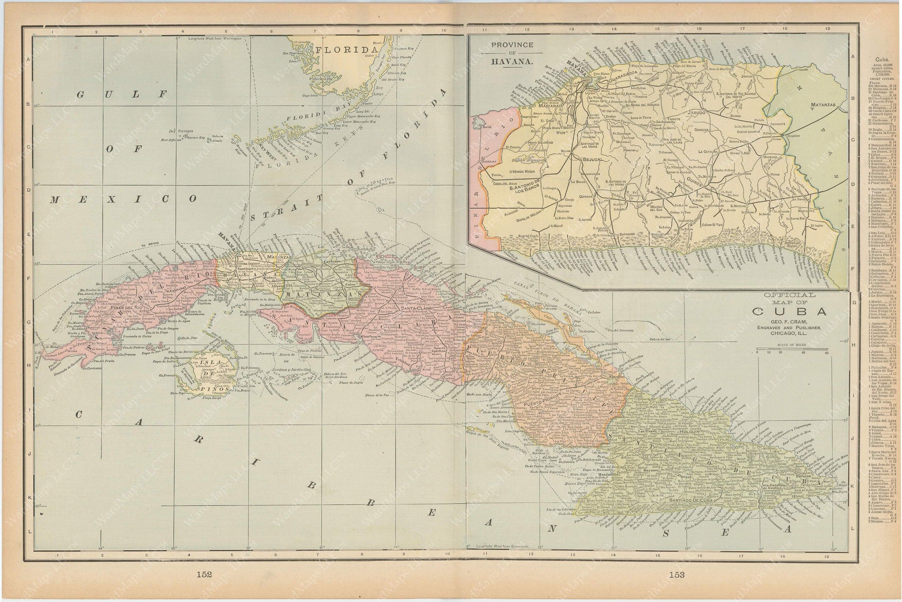 Cuba 1894 – WardMaps LLC