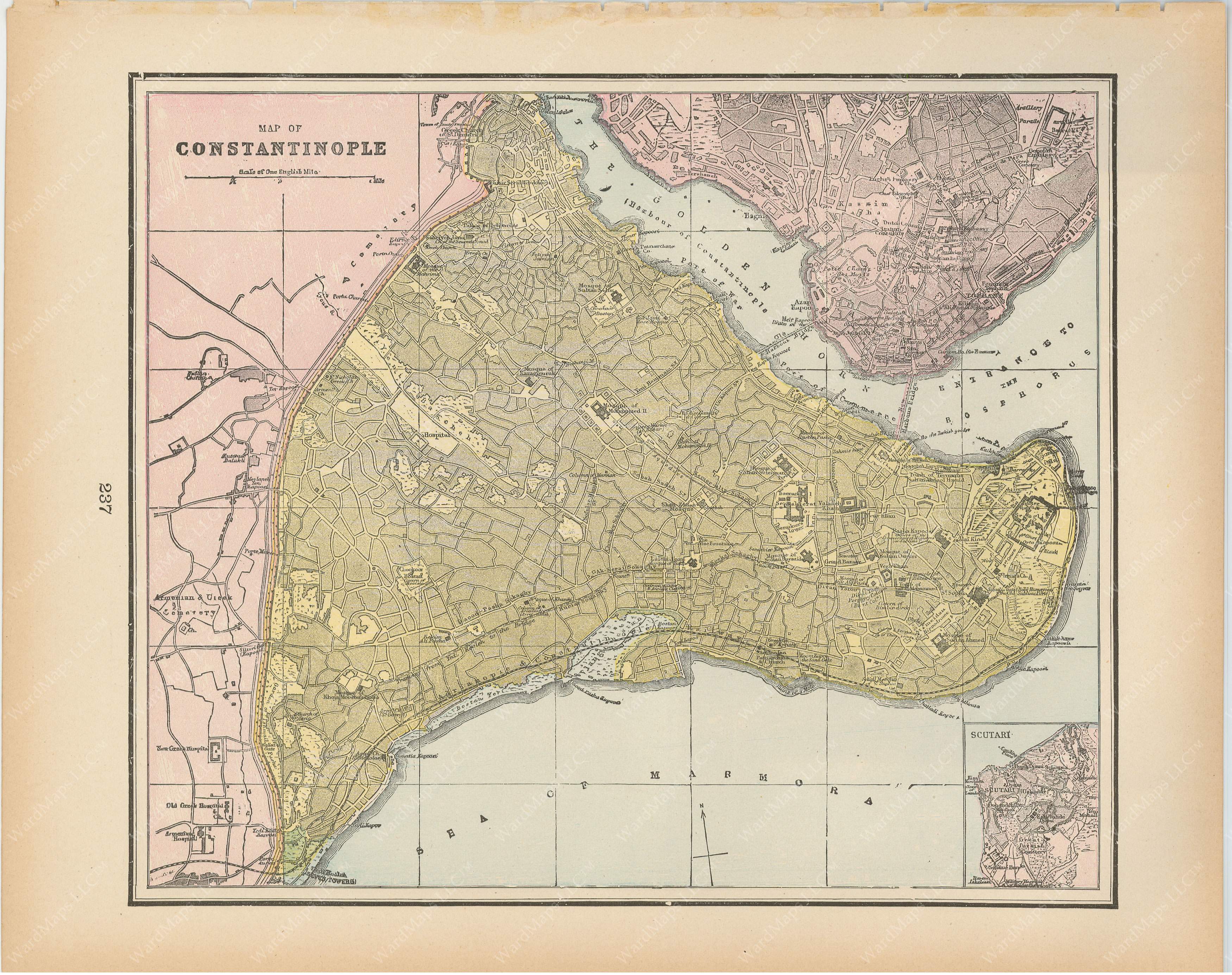 Constantinople (Istanbul), Turkey 1894 (and 1900) – WardMaps LLC