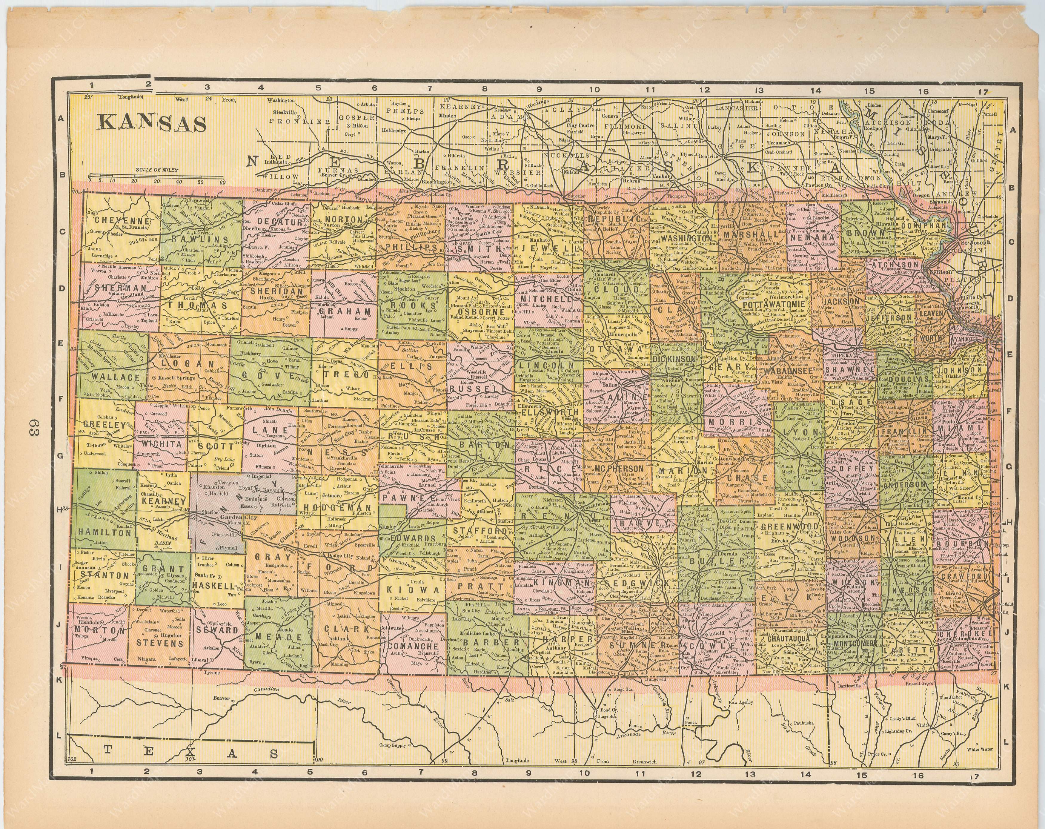 Kansas 1894 – WardMaps LLC