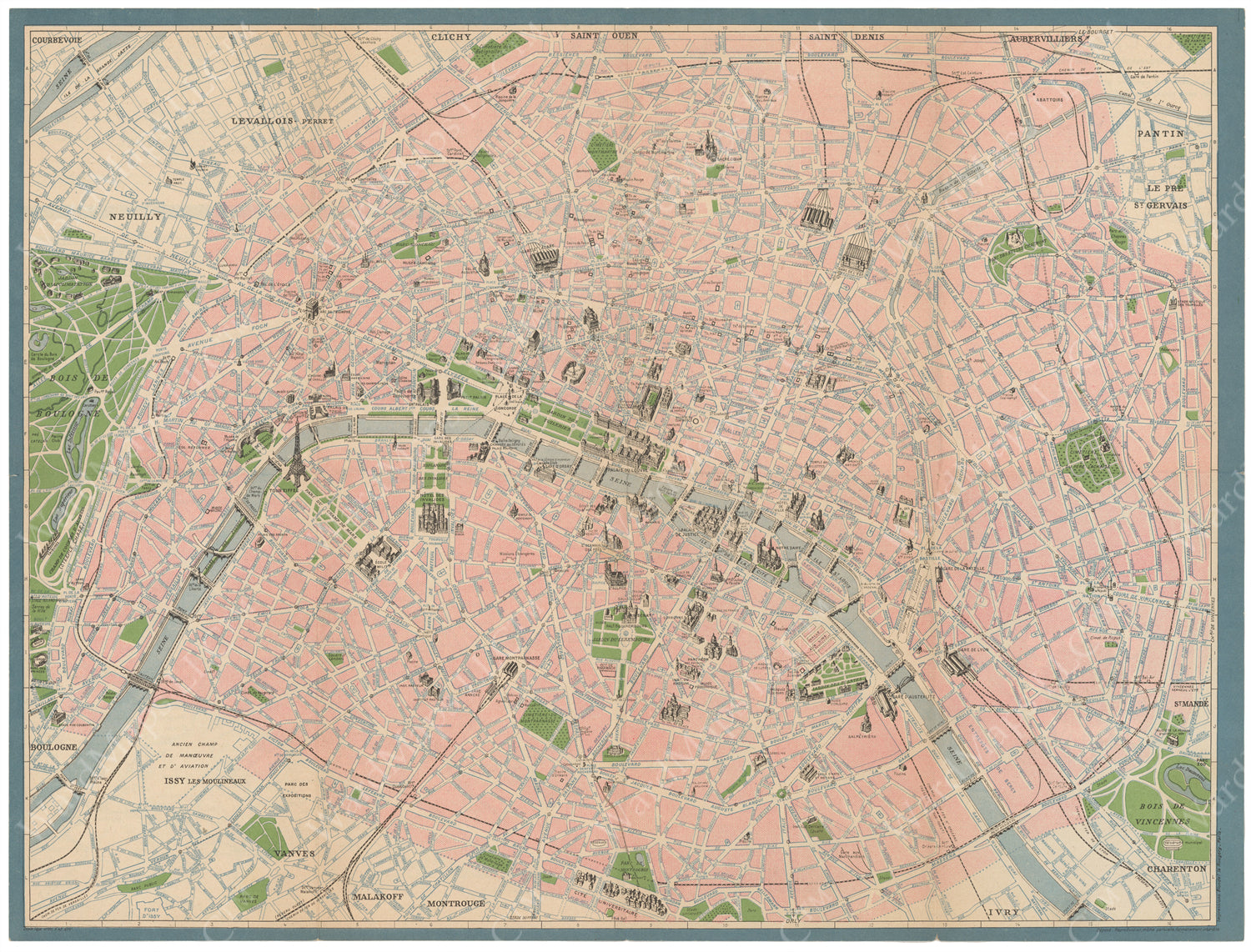 Paris, France 1946 – WardMaps LLC