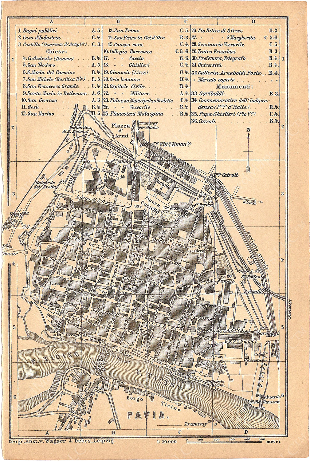 Pavia, Italy 1899 – WardMaps LLC