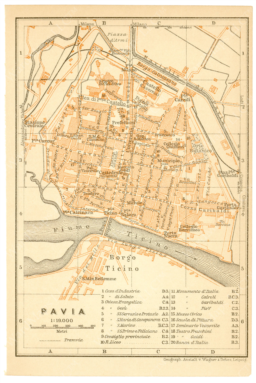 Pavia, Italy 1913 – WardMaps LLC