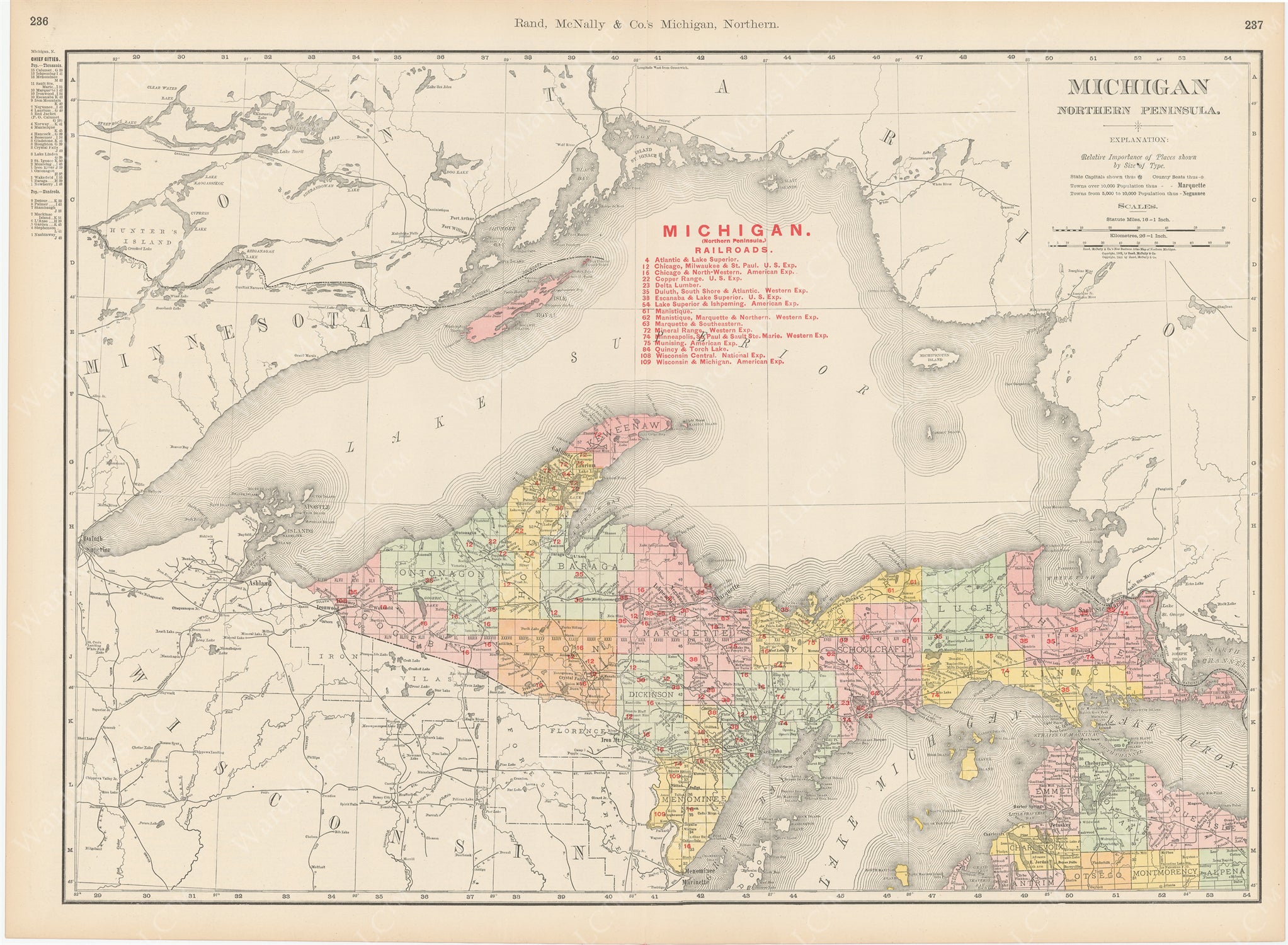 Michigan Upper Peninsula 1903 – WardMaps LLC