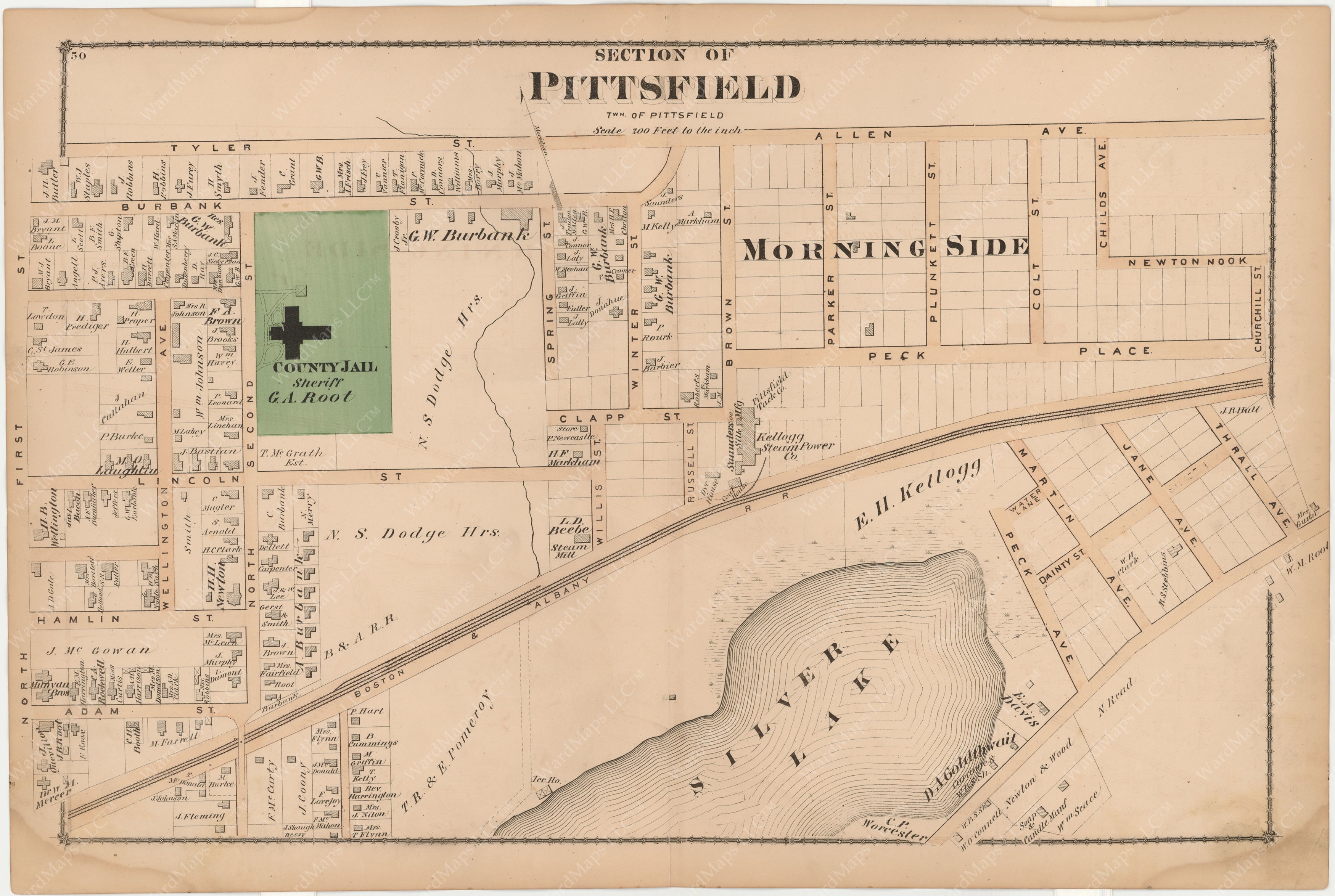 Pittsfield, Massachusetts 1876 – WardMaps LLC