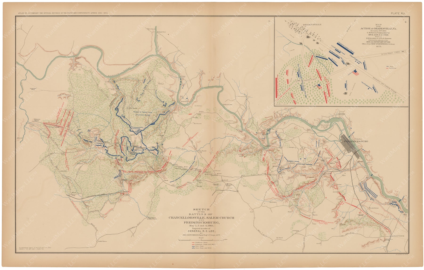 Civil War Atlas 1895 Plate 041: Battles in Virginia – WardMaps LLC