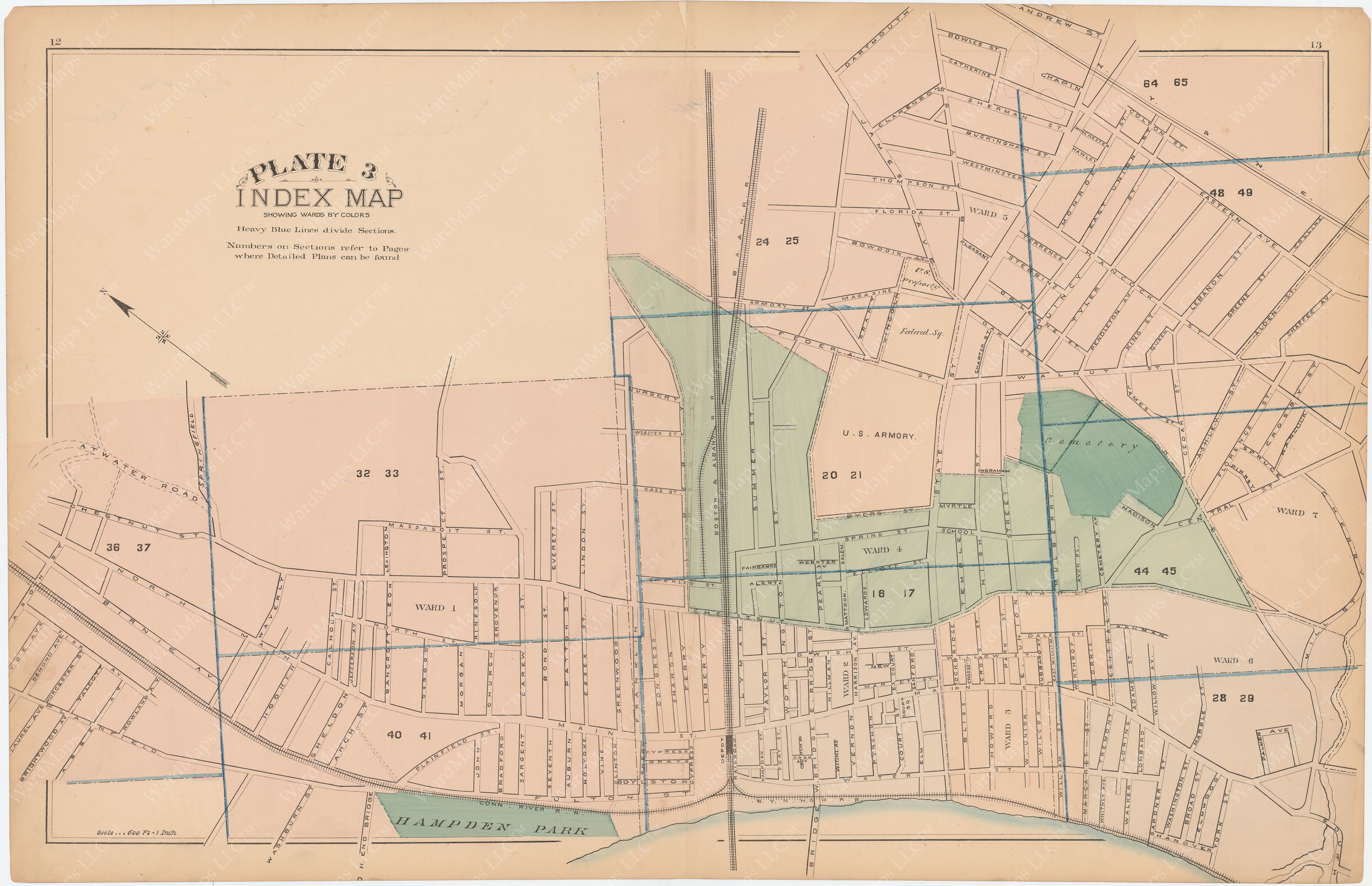 Springfield, Massachusetts 1882 Plate 003 – WardMaps LLC