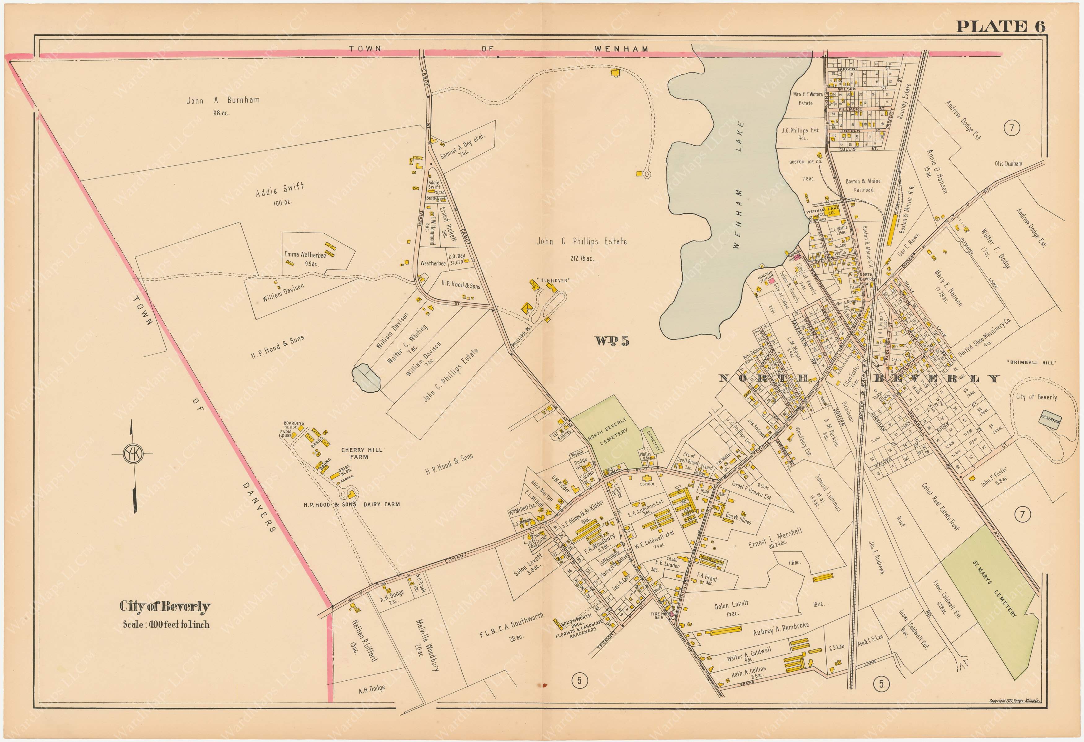 North Shore: Beverly 1919 Plate 006 – WardMaps LLC
