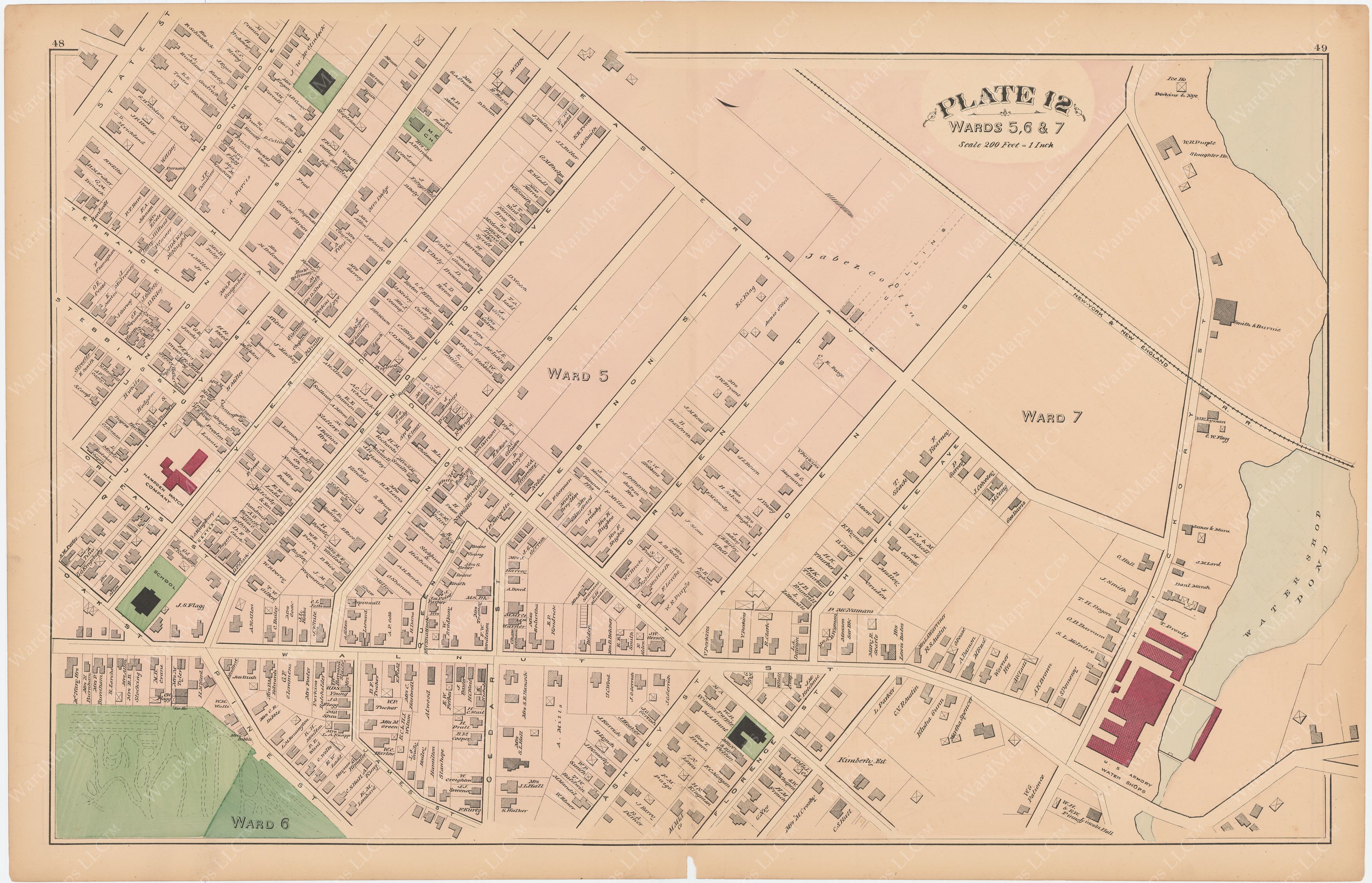Springfield, Massachusetts 1882 Plate 012 – WardMaps LLC