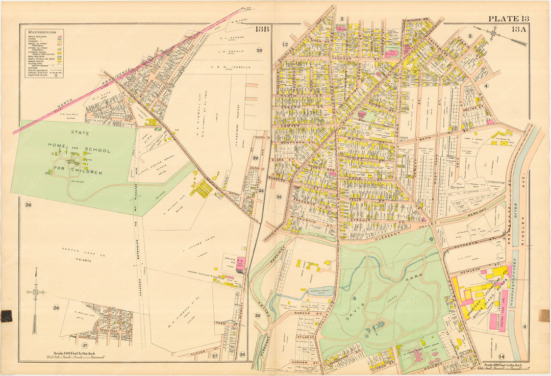 Providence, Rhode Island 1908 Plate 013 – WardMaps LLC
