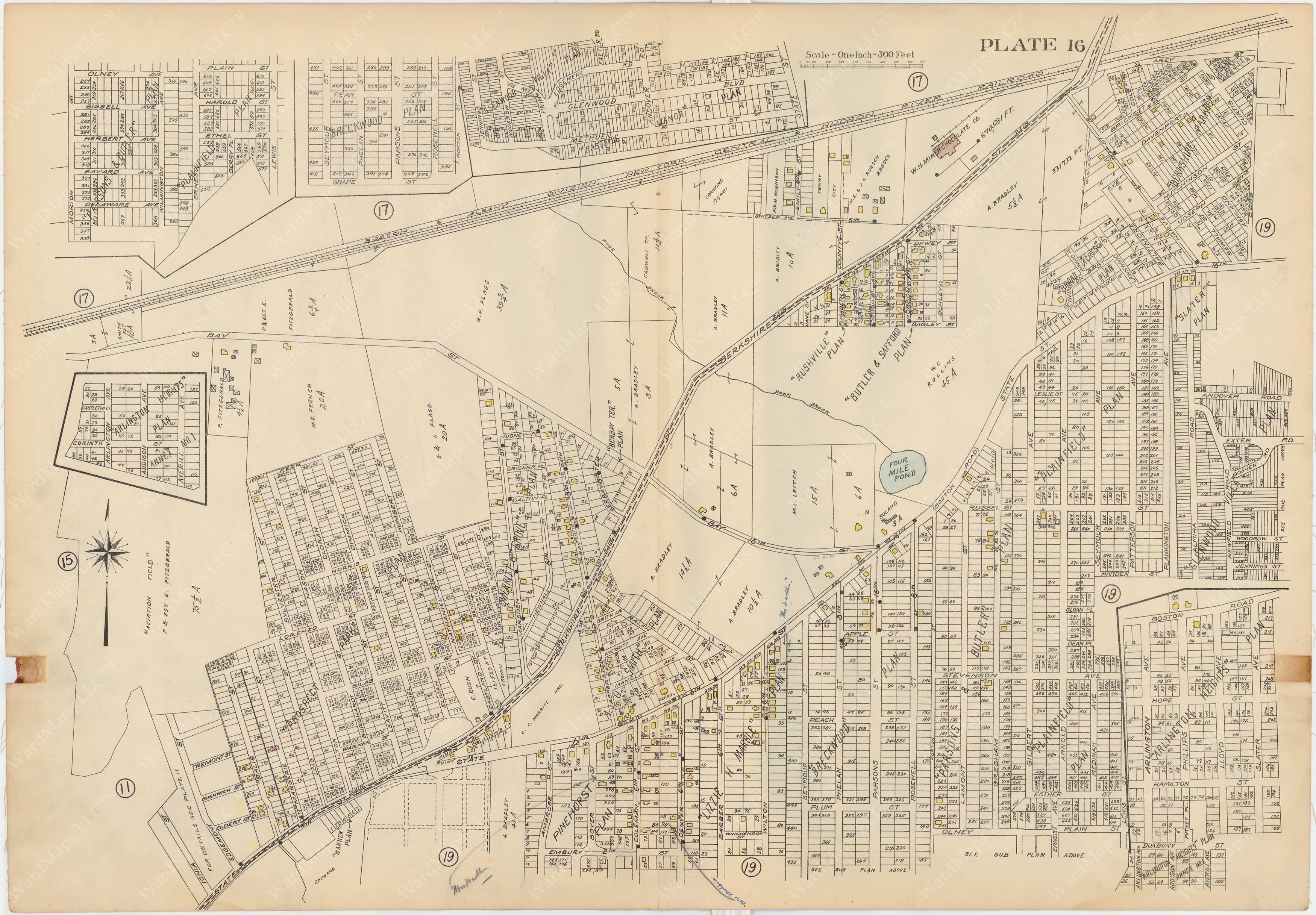 Springfield, Massachusetts 1920 Plate 016 – WardMaps LLC