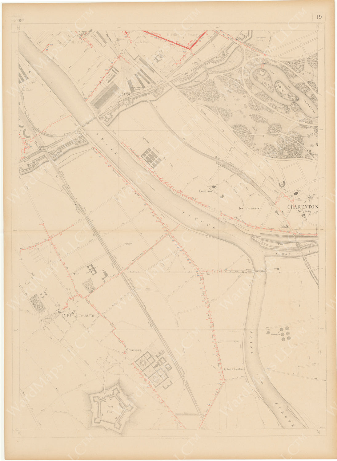 Paris, France Sewer System 1875 Plate 019 – WardMaps LLC