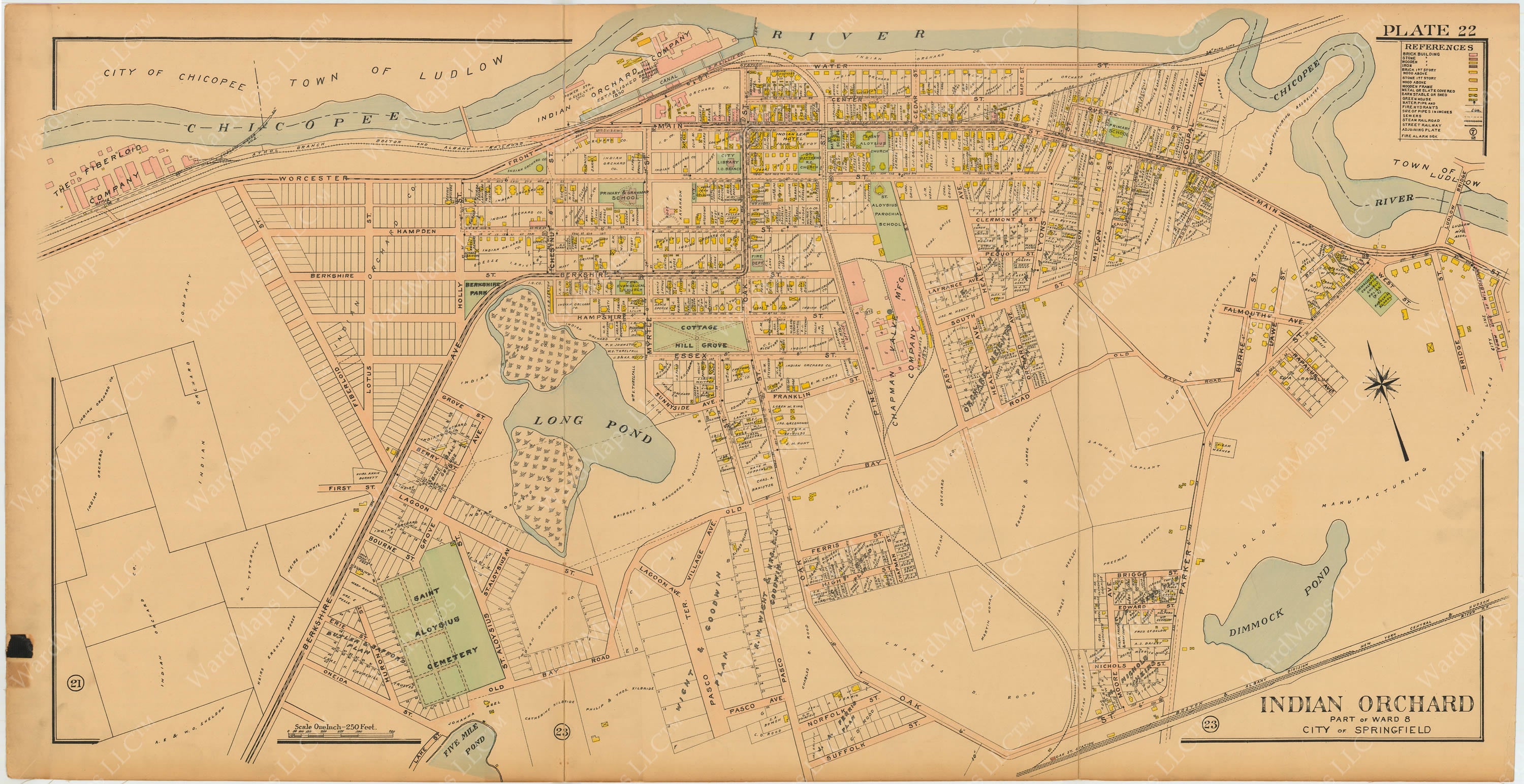 Springfield, Massachusetts 1910 Plate 022 – WardMaps LLC