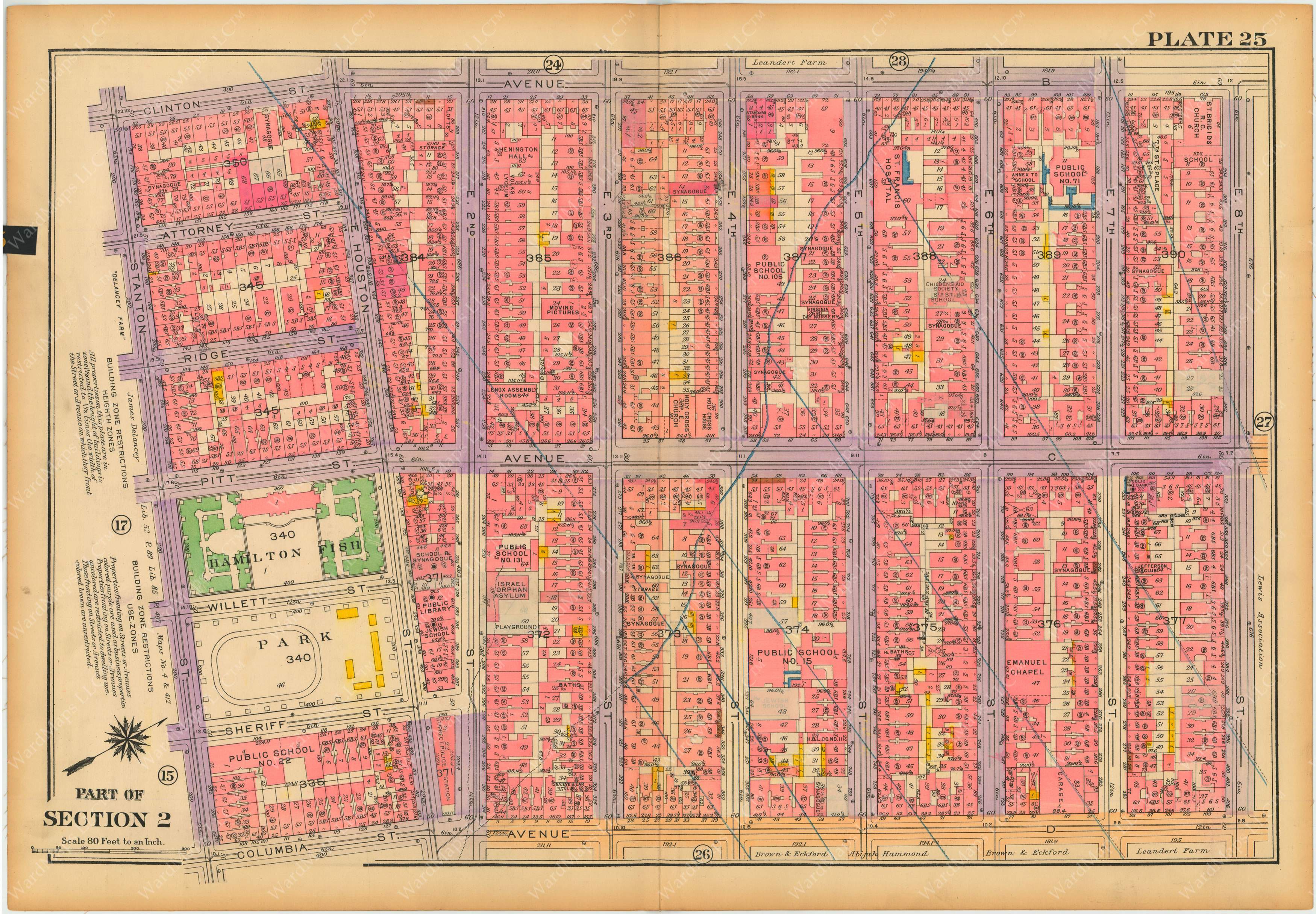 Manhattan, New York 1922 (1935) Vol. 1: Plate 025 – WardMaps LLC
