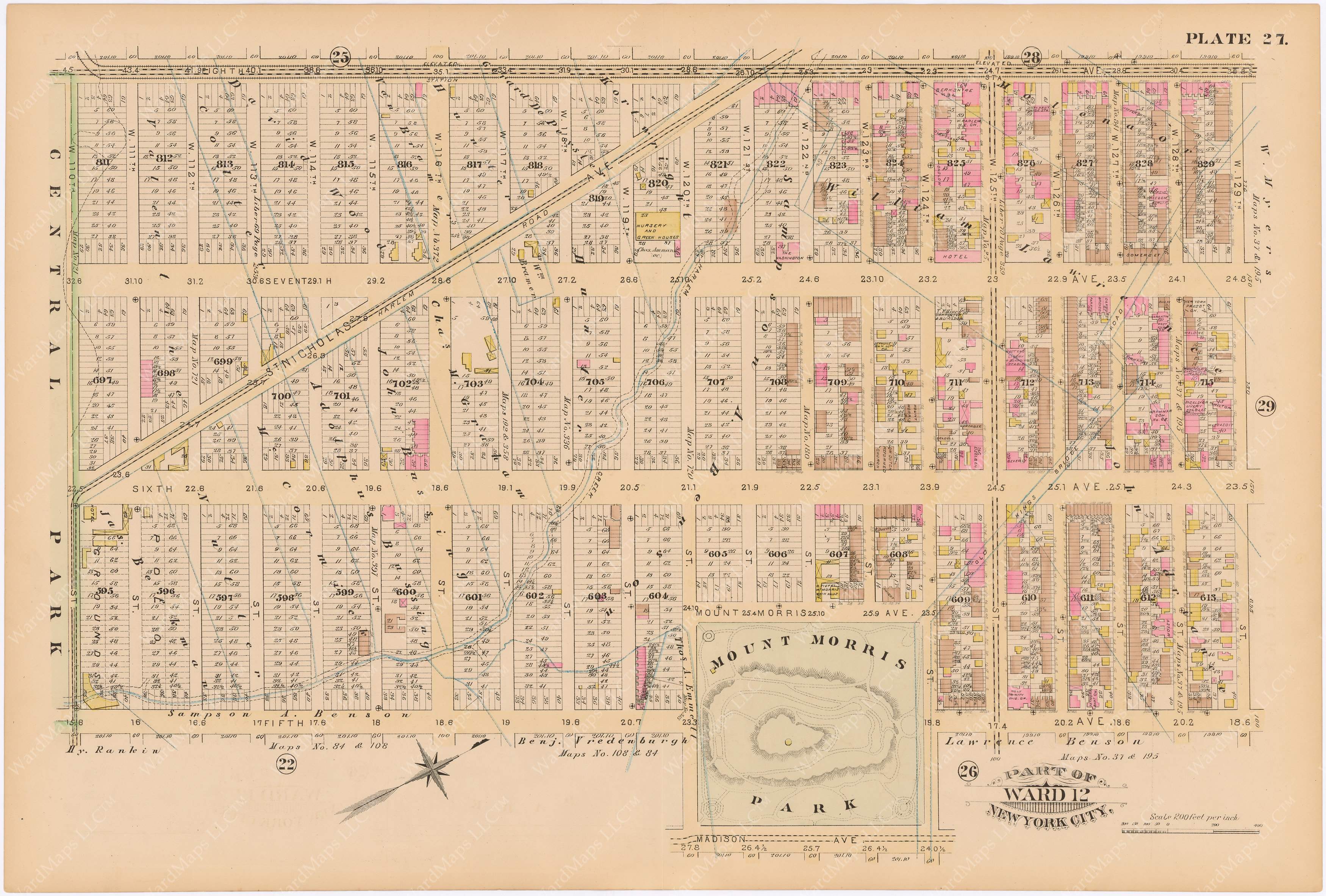 Manhattan 1885 Plate 027 – WardMaps LLC
