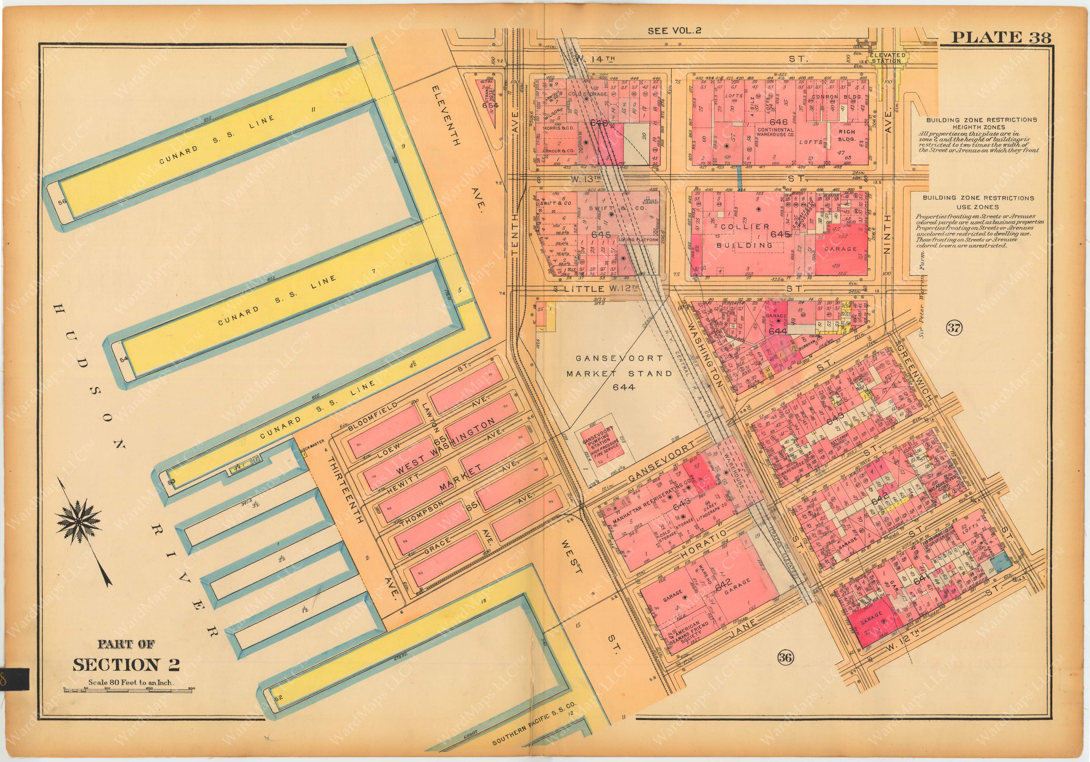 Manhattan, New York 1922 (1935) Vol. 1: Plate 038 – WardMaps LLC