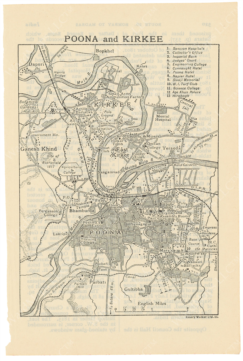 Pune (Poona), India 1953 – WardMaps LLC