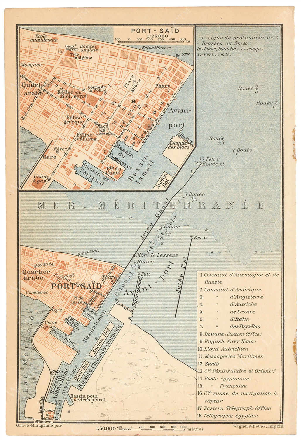 Port Said, Egypt 1911 – WardMaps LLC