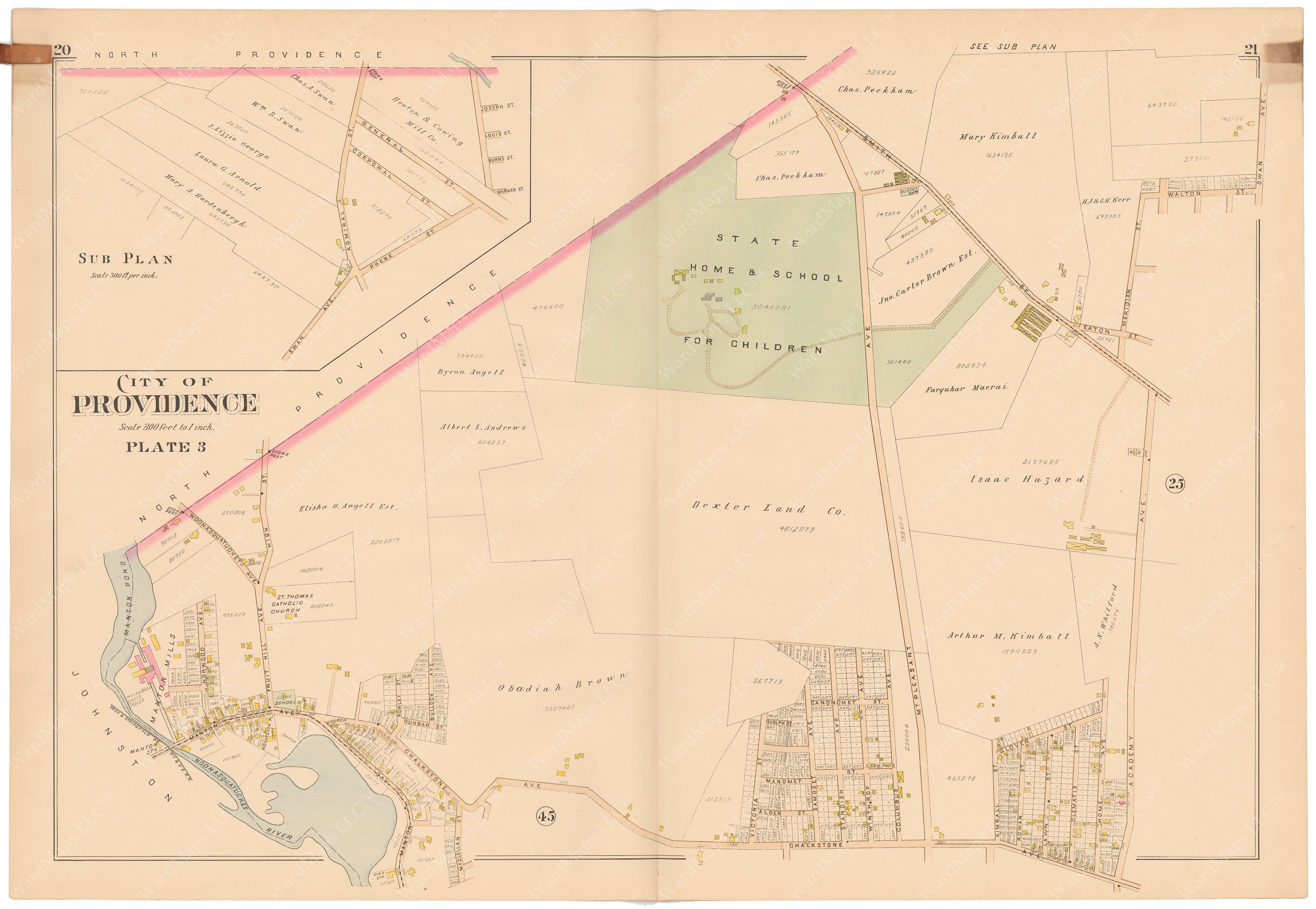 Providence, Rhode Island 1895 Plate 003 – WardMaps LLC