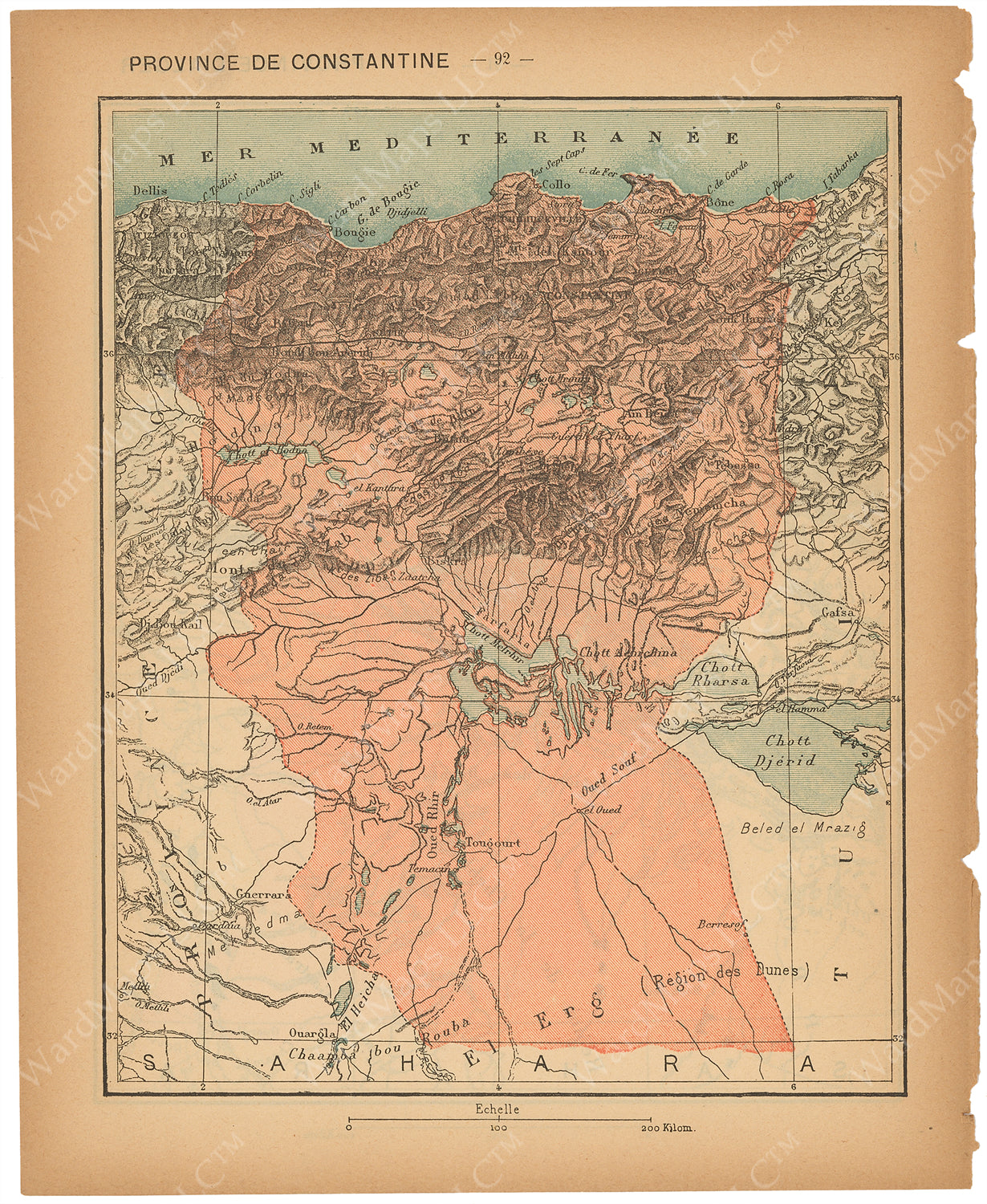 France Departments 1888: Constantine Province – WardMaps LLC