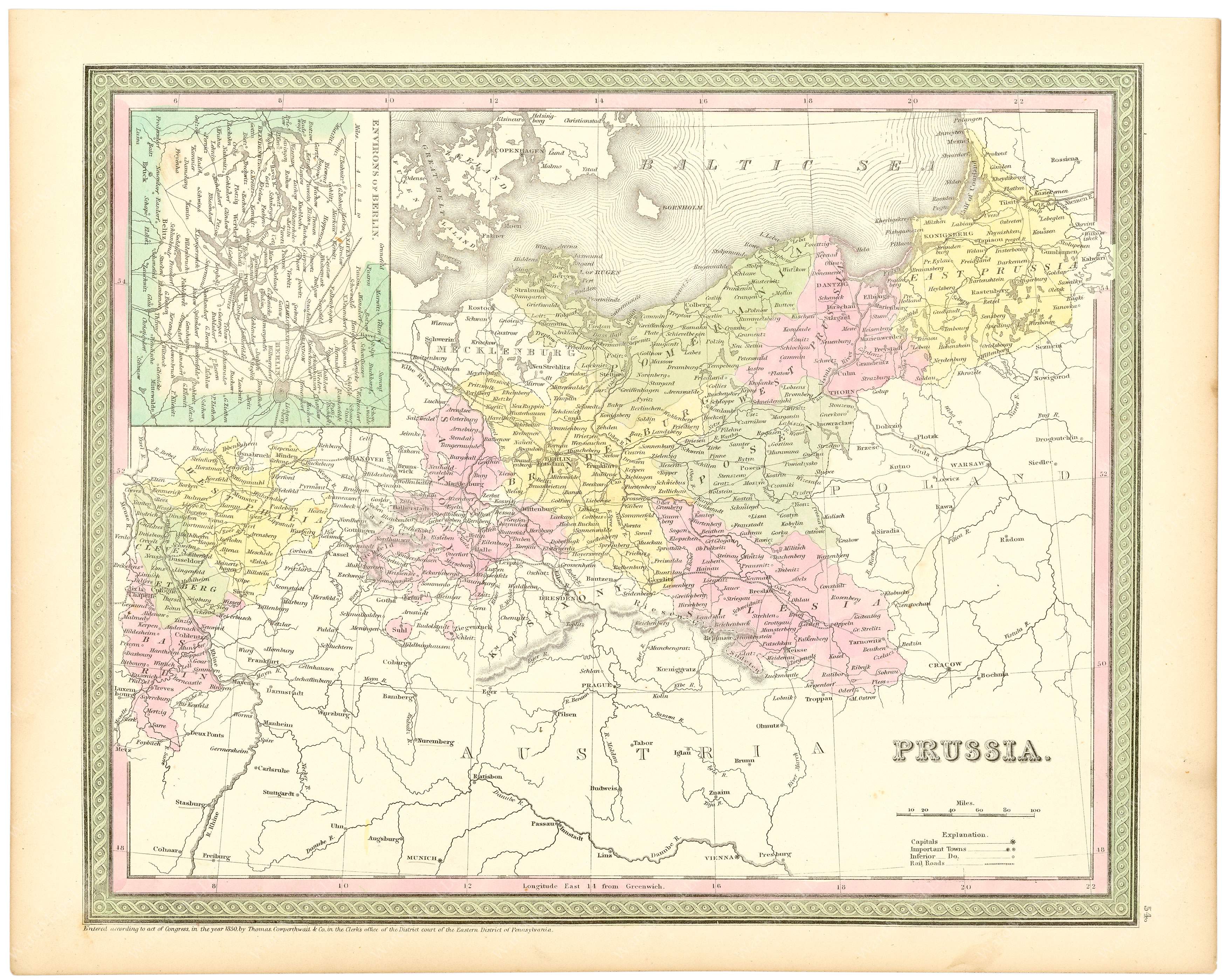 Prussia 1854 – WardMaps LLC