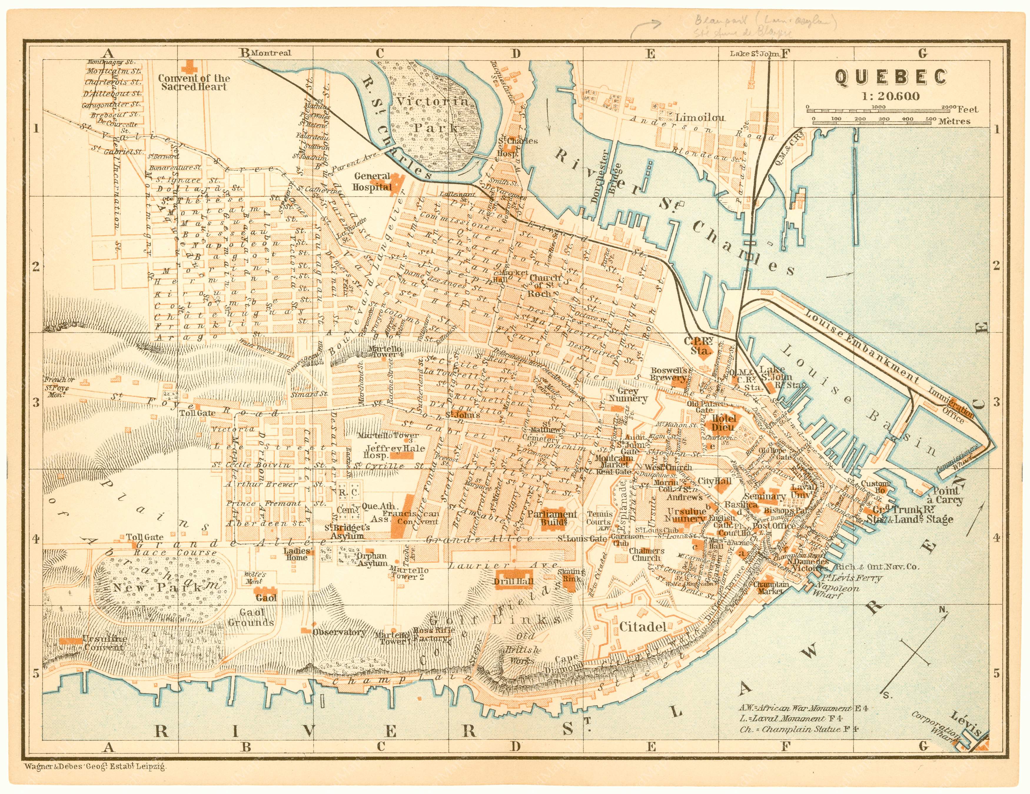Quebec City, Quebec 1907 – WardMaps LLC