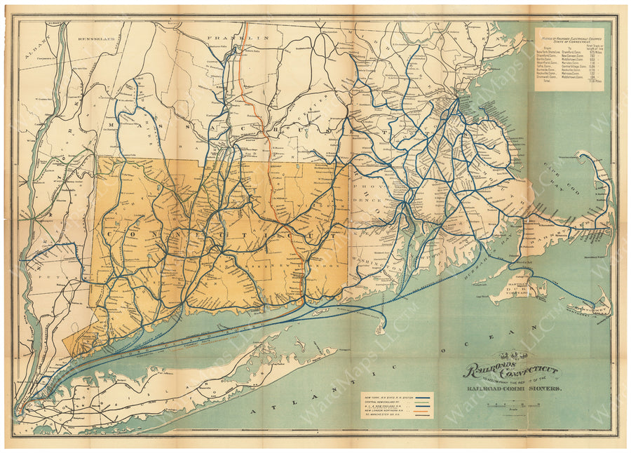 Connecticut Railroad Maps – WardMaps LLC