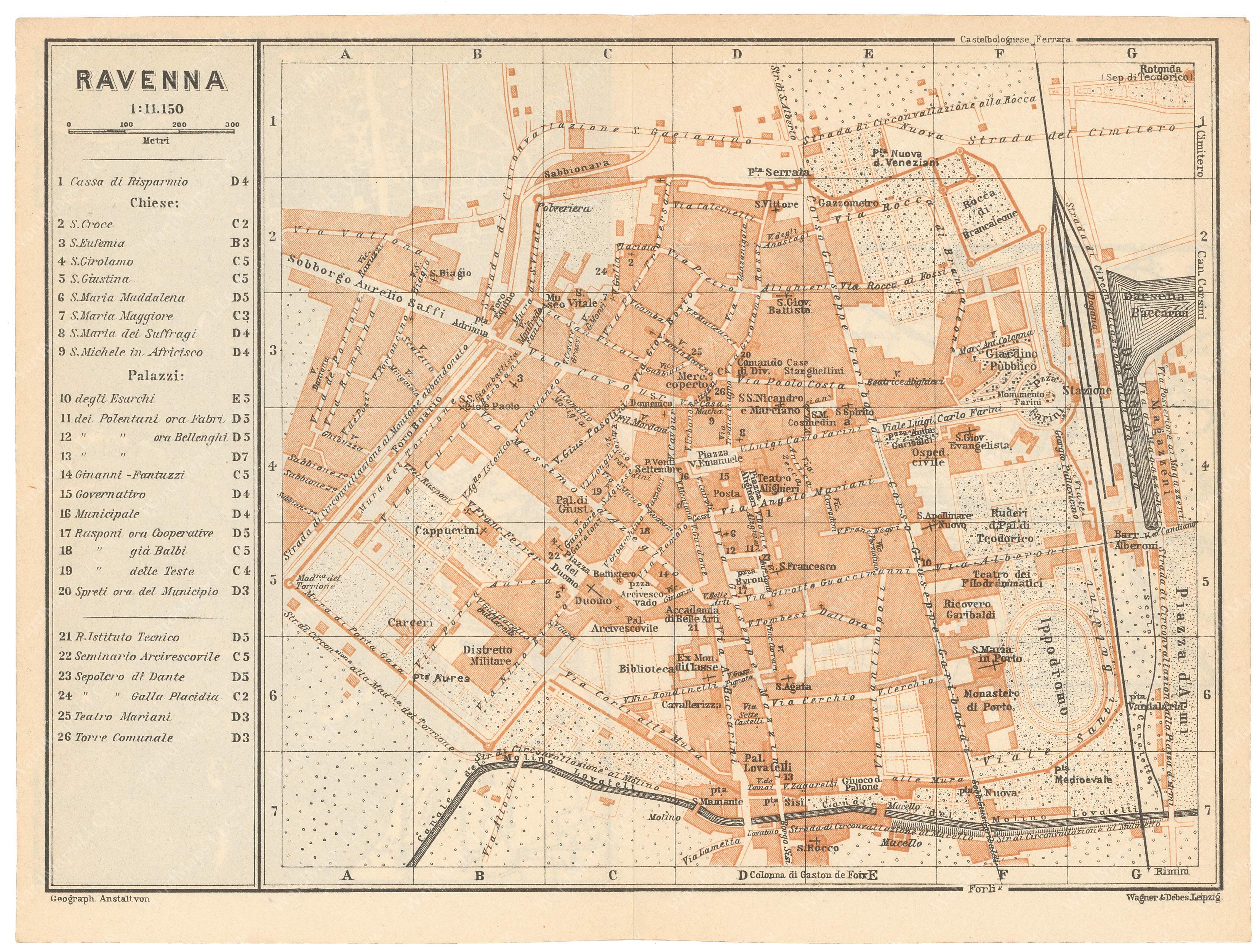 Ravenna, Italy 1928 – WardMaps LLC