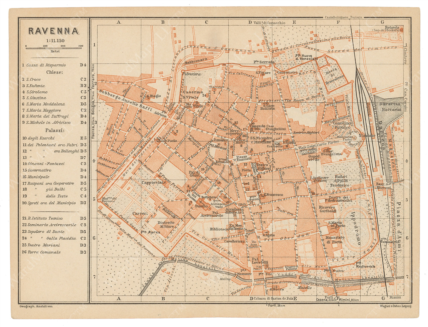 Ravenna, Italy 1928 – WardMaps LLC