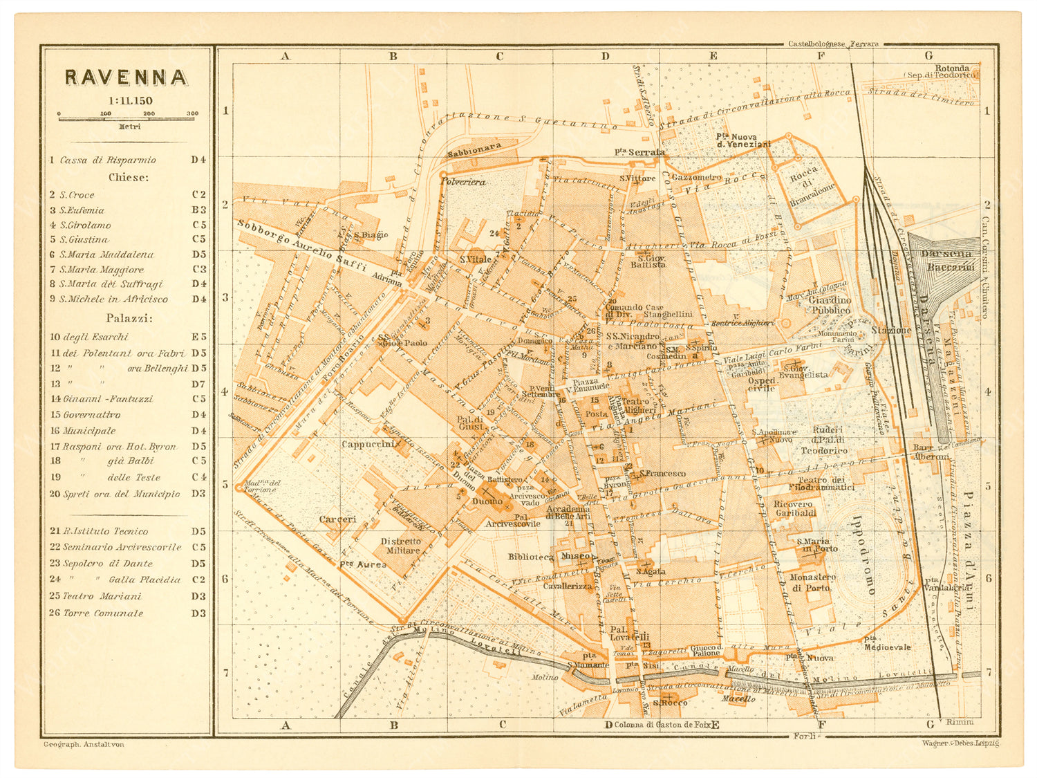 Ravenna, Italy 1913 – WardMaps LLC