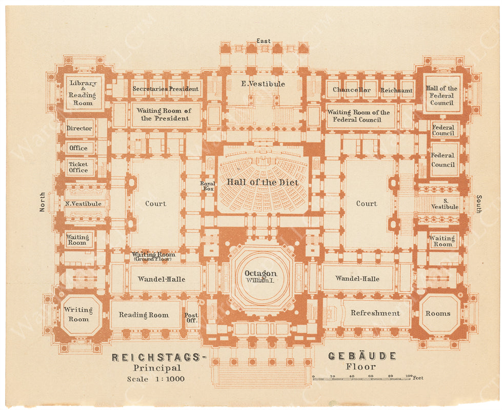 Berlin, Germany 1908: Reichstag – WardMaps LLC