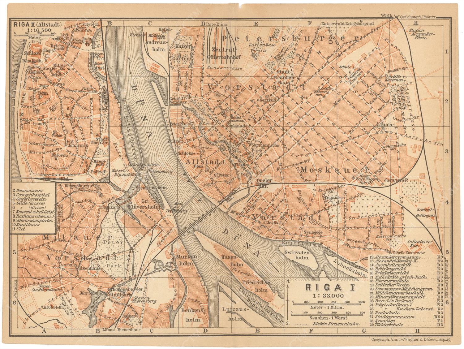 Riga, Latvia 1914 – WardMaps LLC