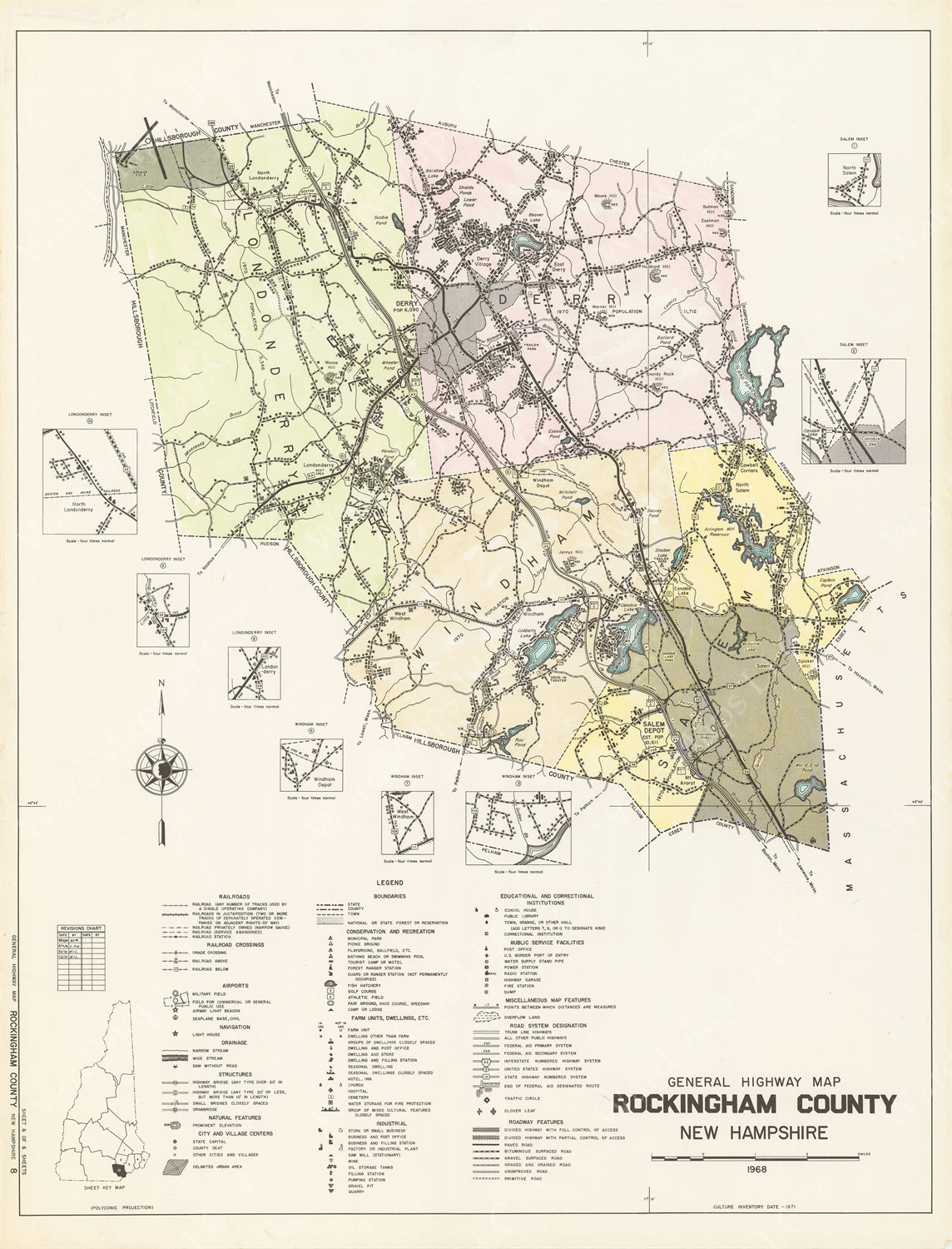 Rockingham County, New Hampshire 1968: 06 of 07 – WardMaps LLC